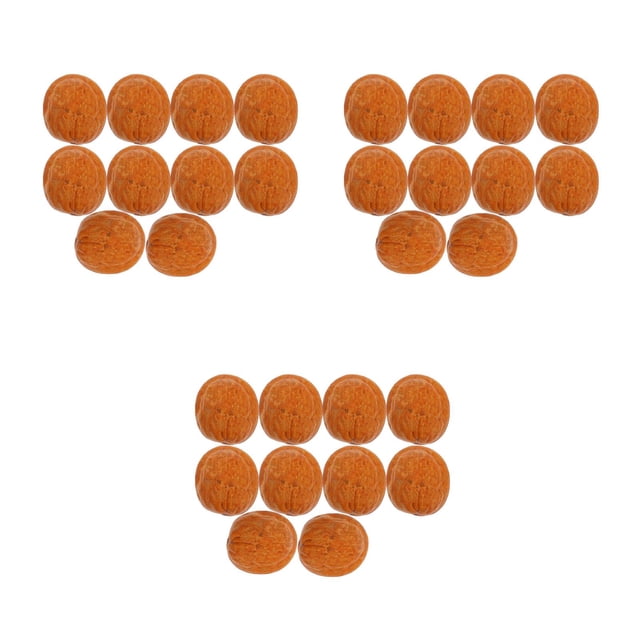 WORGEOUS 30 pcs Realistic Fake Walnut Props For Decoration And ...