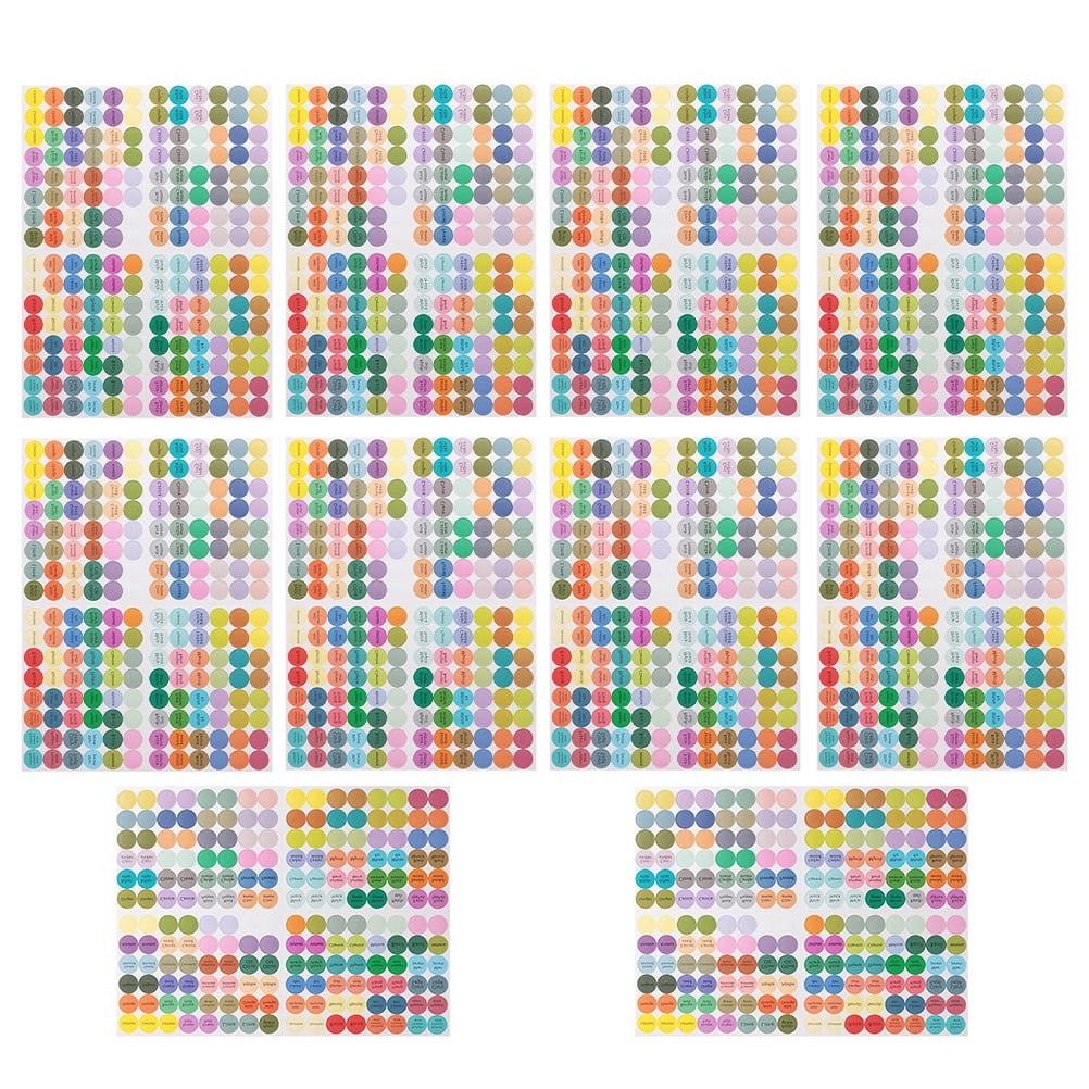 WORGEOUS 30 pcs Rounded Tag Stickers Adhesive Oil Bottle Decals Labels ...