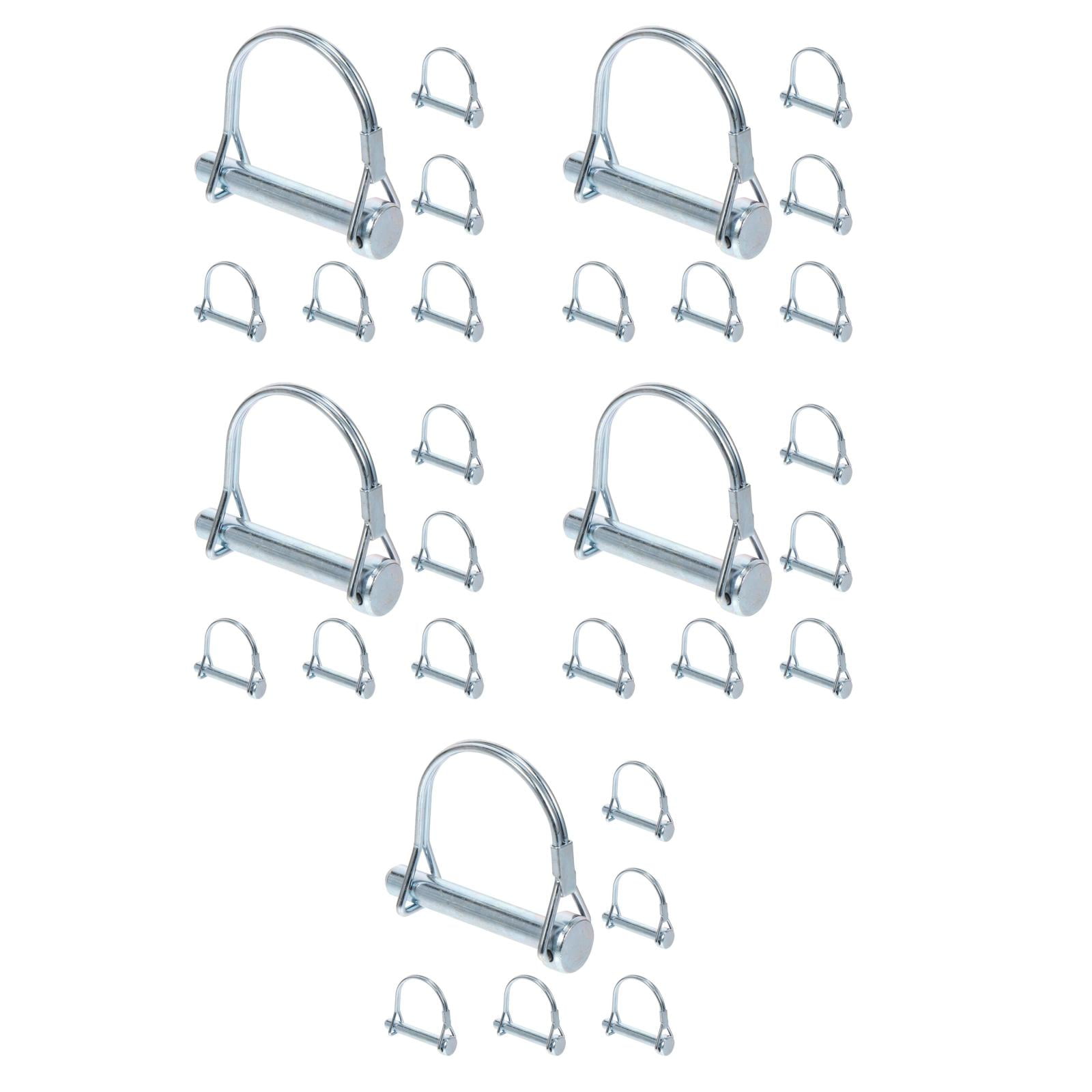 WORGEOUS 30 pcs Square Trailer Pins Wire Lock Pin Heavy Duty Safety ...