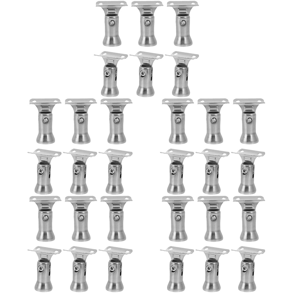WORGEOUS 30 pcs Stainless Steel Handrail Bracket Stairway Railing ...