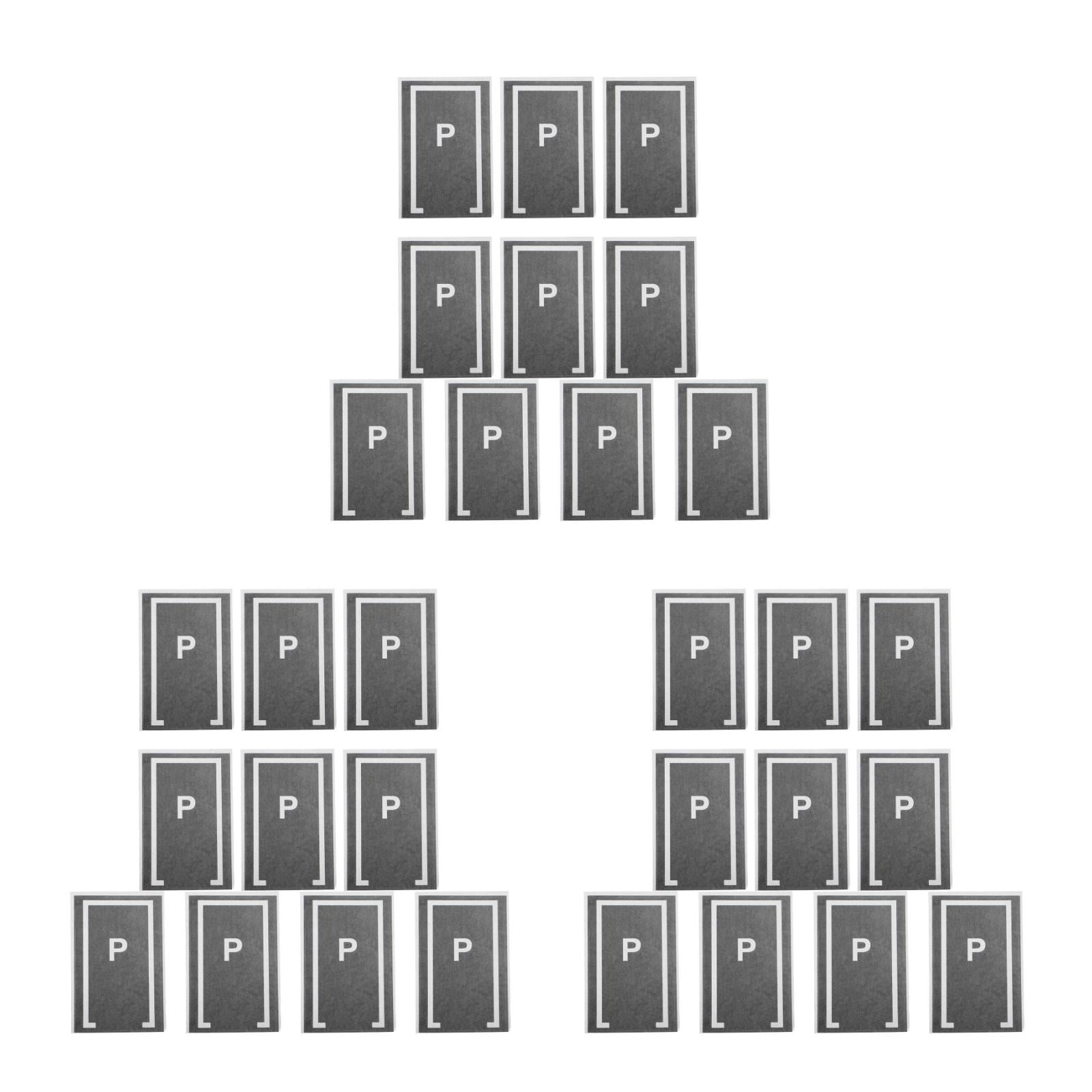 WORGEOUS 30 pcs Transports Kid Stickers Car Parking Space Sticker Road ...