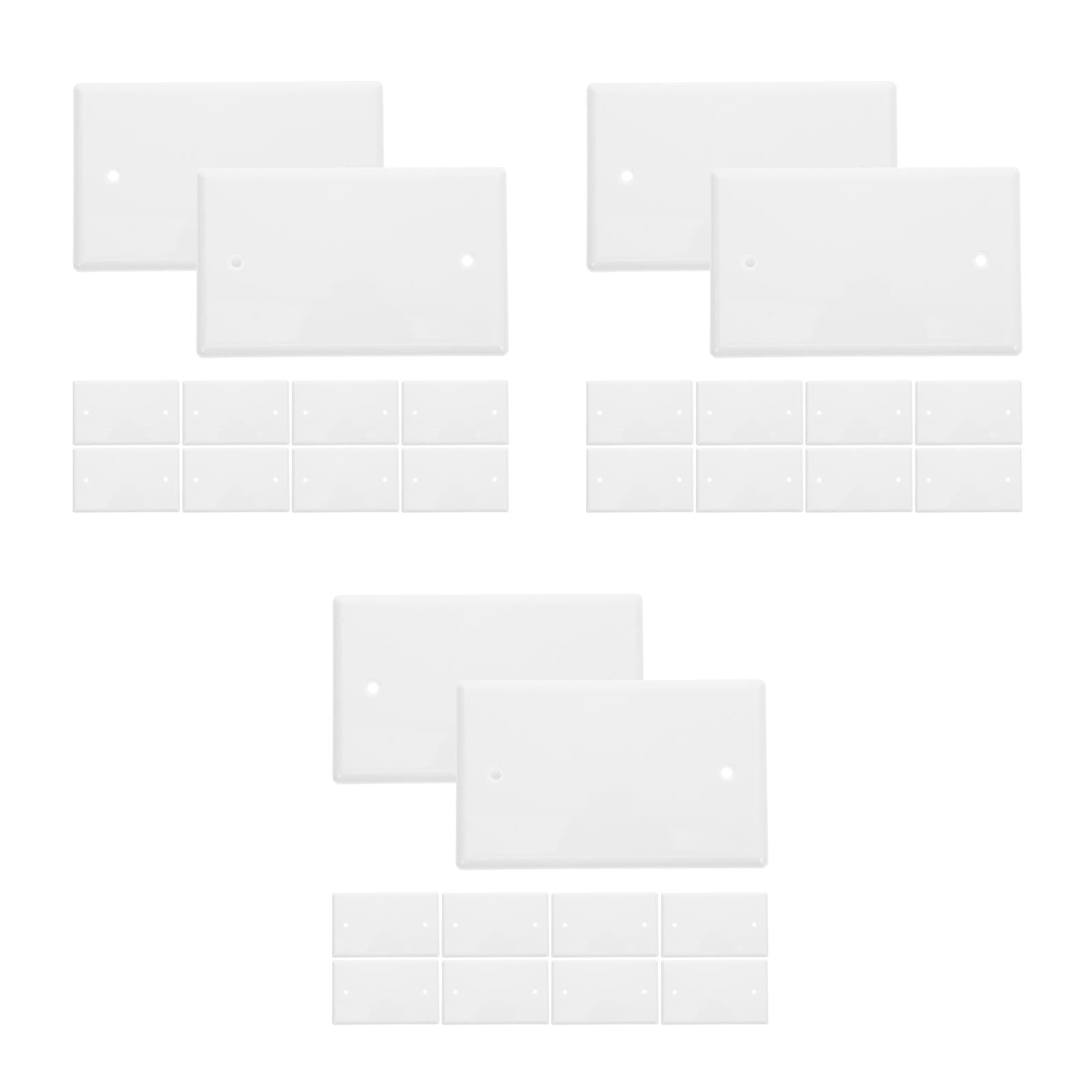 WORGEOUS 30 pcs White Outlet Cover Blank Outlet Plate Covers Socket ...