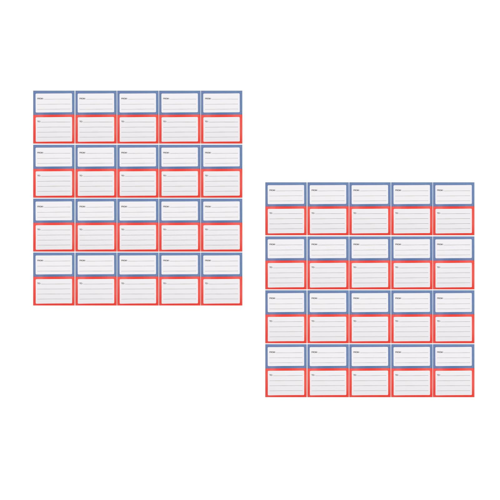 WORGEOUS 300 pcs Blank Address Labels For Writing Shipping Label ...