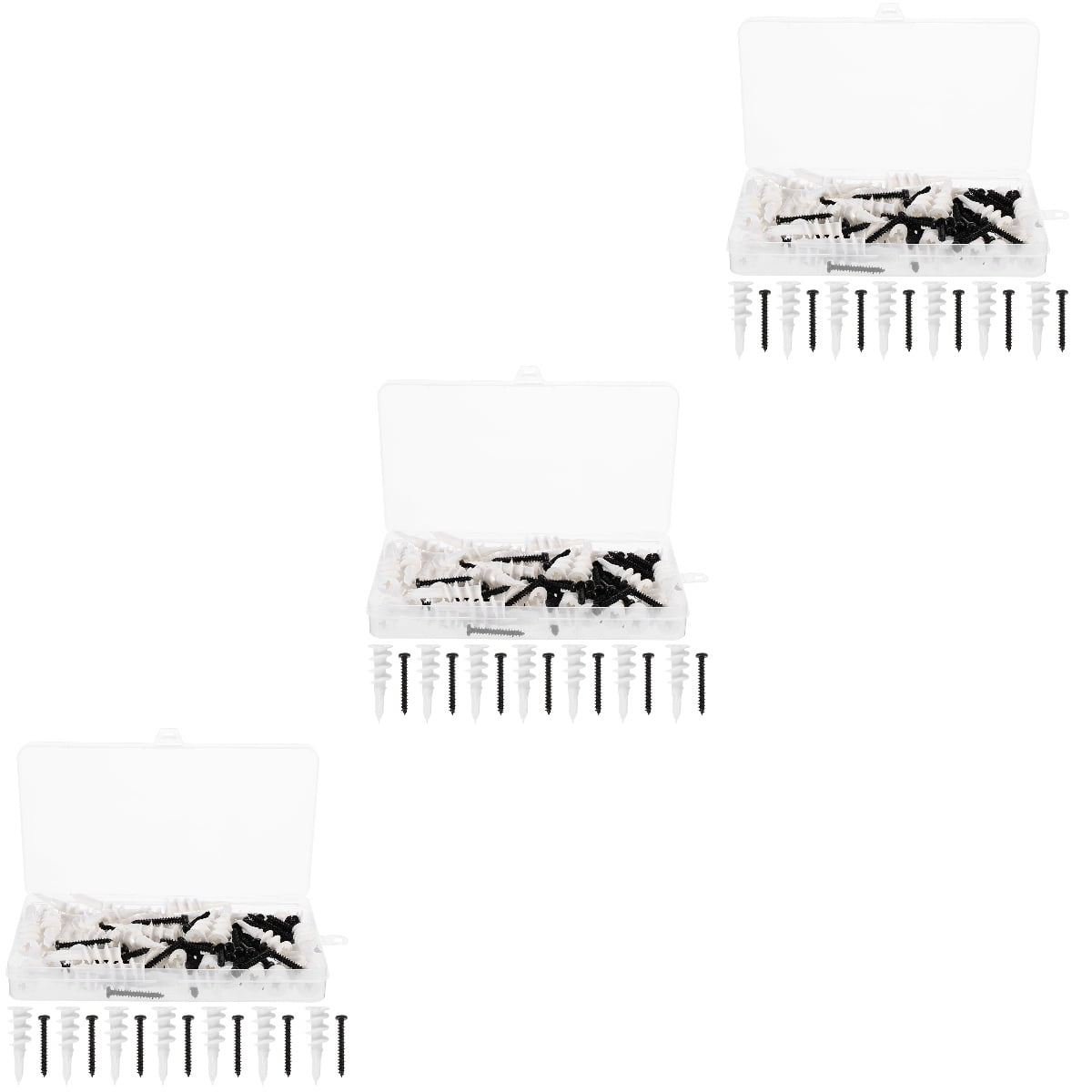 WORGEOUS 300 pcs Heavy Duty Wall Anchors Cavity Wall Fixer Practical ...