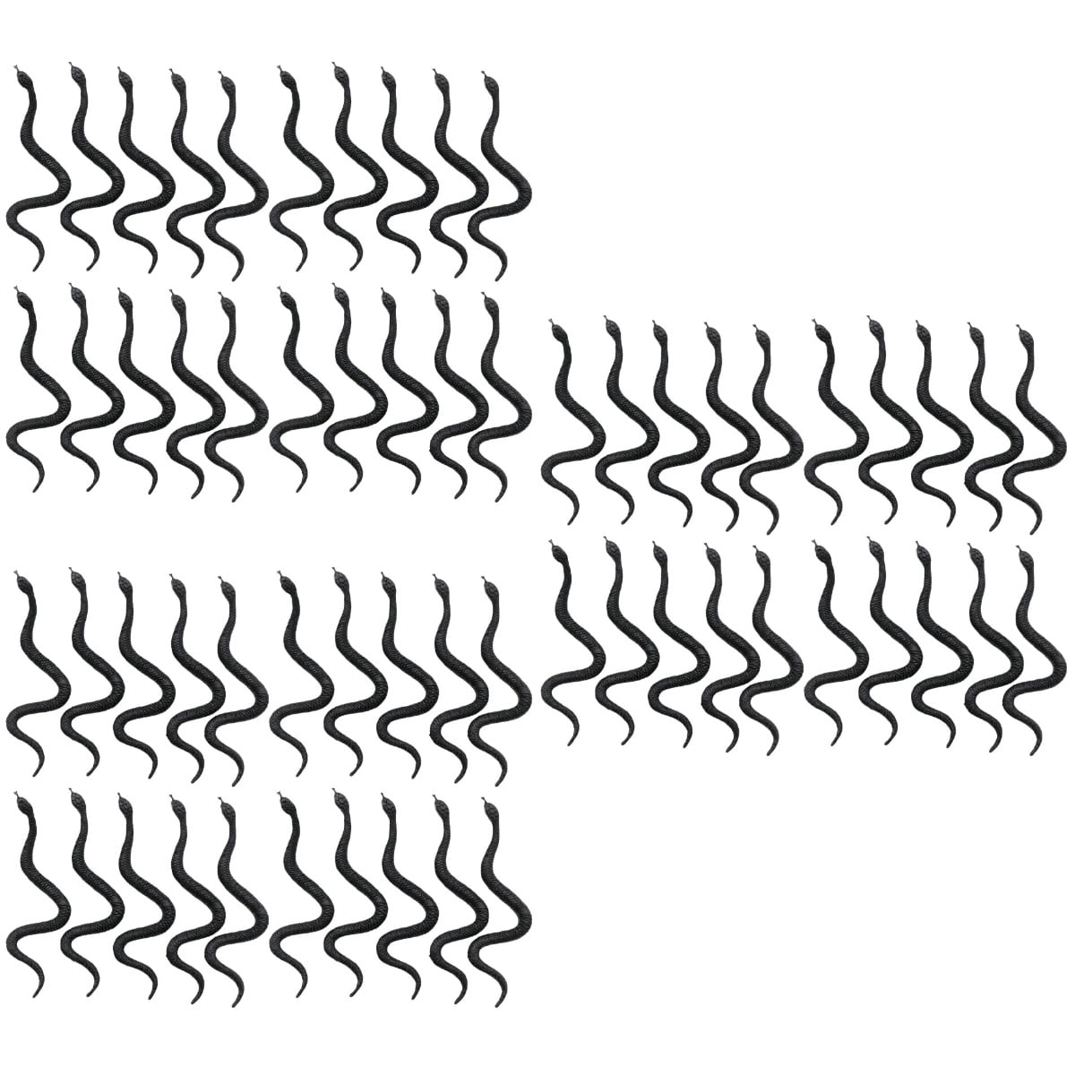 WORGEOUS 300 pcs Mini Simulation Snake Toys Snake Toys Plastic Static ...