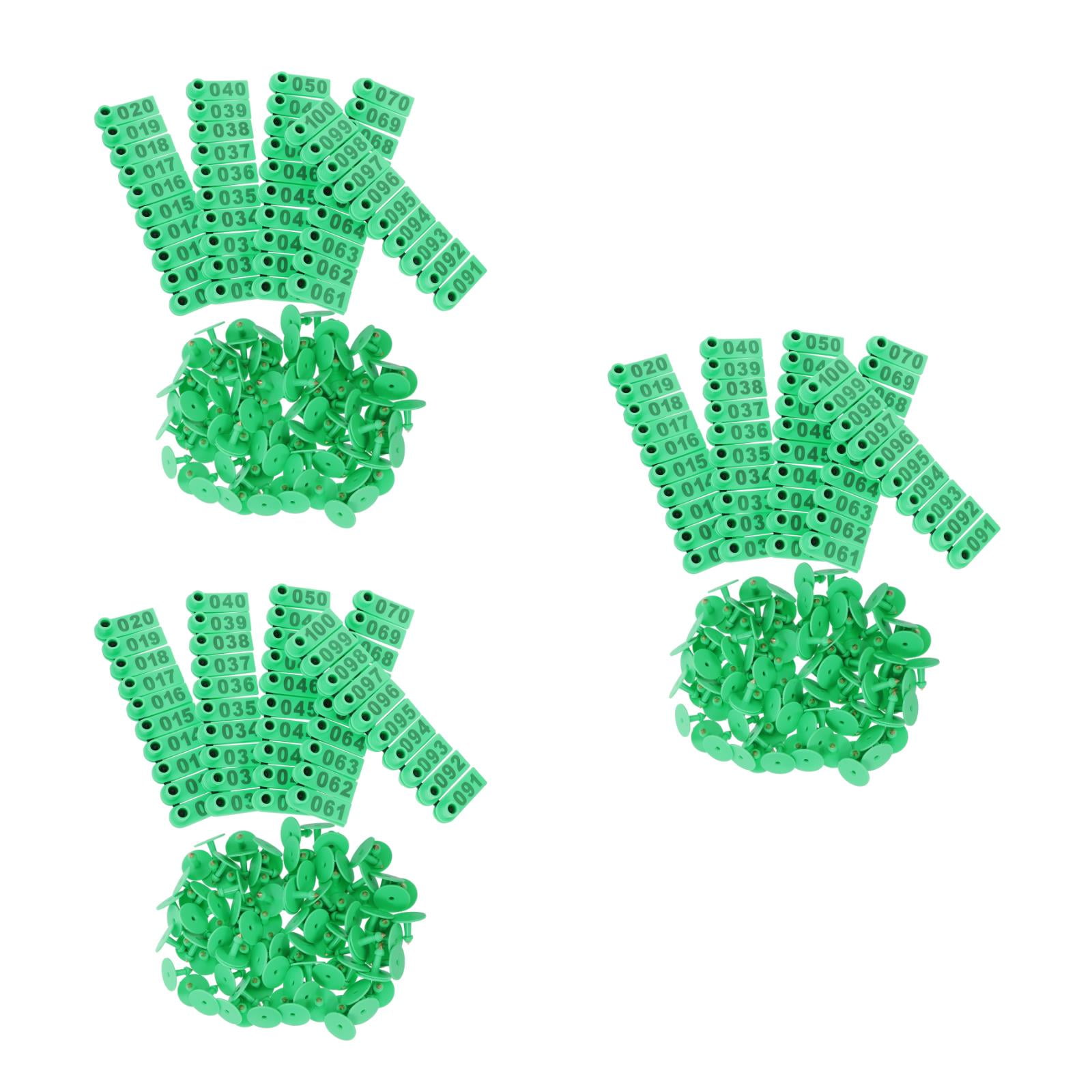 WORGEOUS 300 pcs Sheep Ear Tags Cattle Ear Tags Ear Tags For Cattle Cow ...
