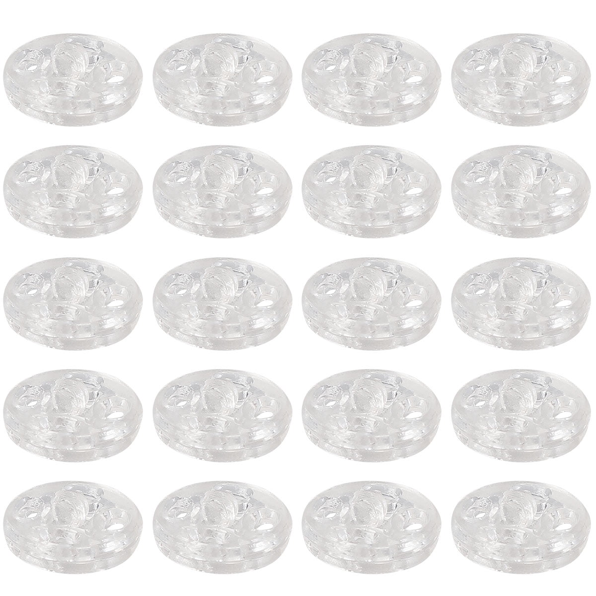 WORGEOUS 3000 pcs Invisible Transparent Button Plastic T-shirt Button ...