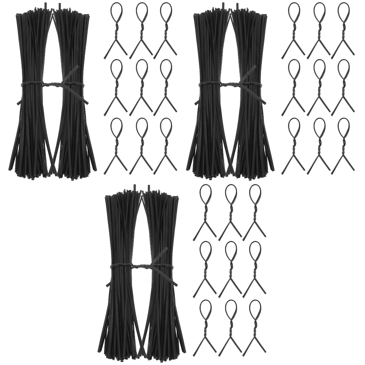 WORGEOUS 3000 pcs Wire Twisted Ties Cable Twisted Ties Coated Ties Plant Binding Ties - Walmart.com