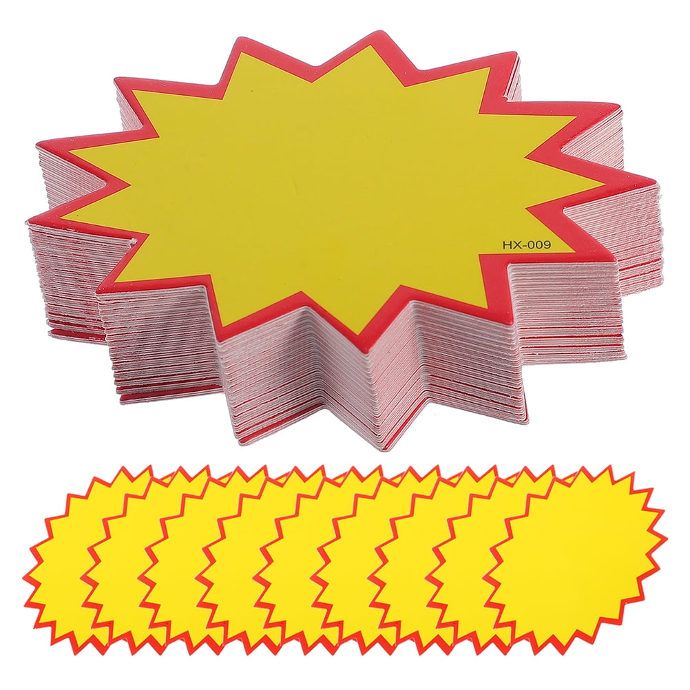 WORGEOUS 300pcs Blank Stars Burst Signs Burst Star Cutouts Signs Yard ...
