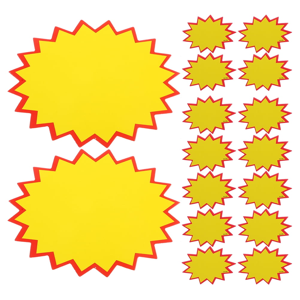 WORGEOUS 300pcs Price Tag Advertising Paper Explosion Sticker Unique ...