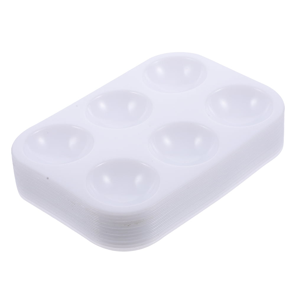 WORGEOUS 30Pcs Plastic Watercolor Palette Oil Painting Tray DIY Craft ...