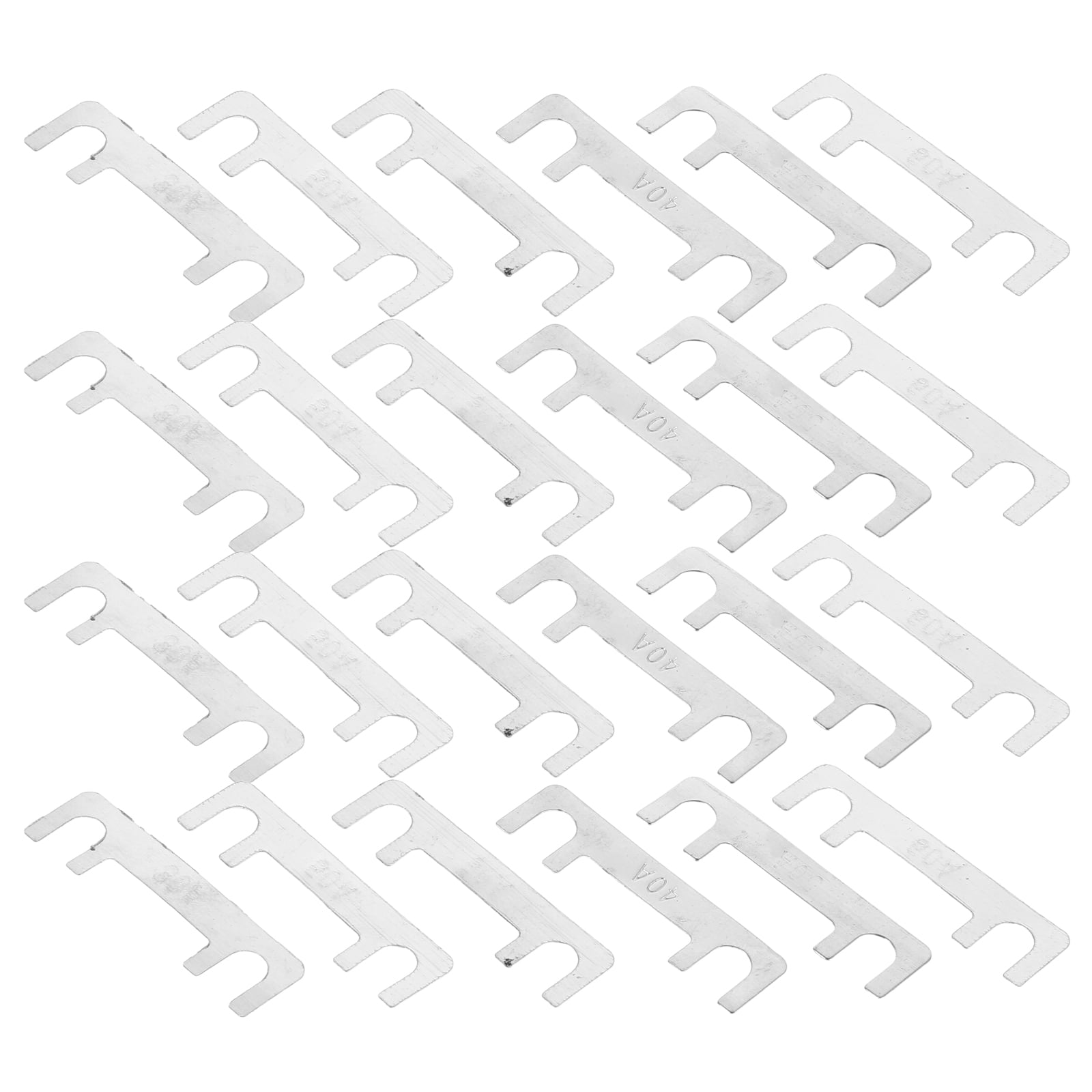 WORGEOUS 30pcs Car Battery Fuse Flat Fuse For Vehicle Replacement Sheet ...