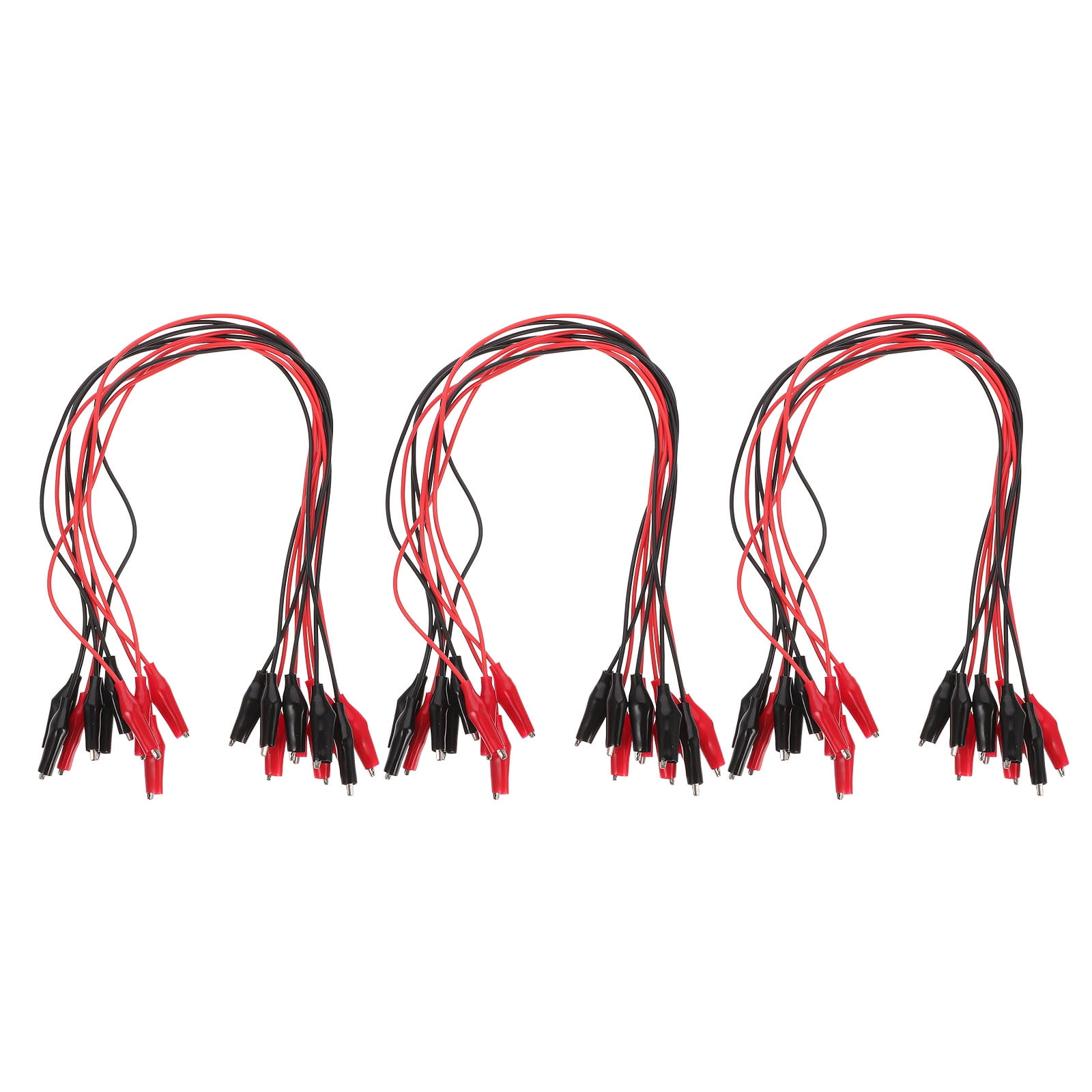 WORGEOUS 30pcs Electrical Alligator Clips Wires Test Leads for Circuit ...