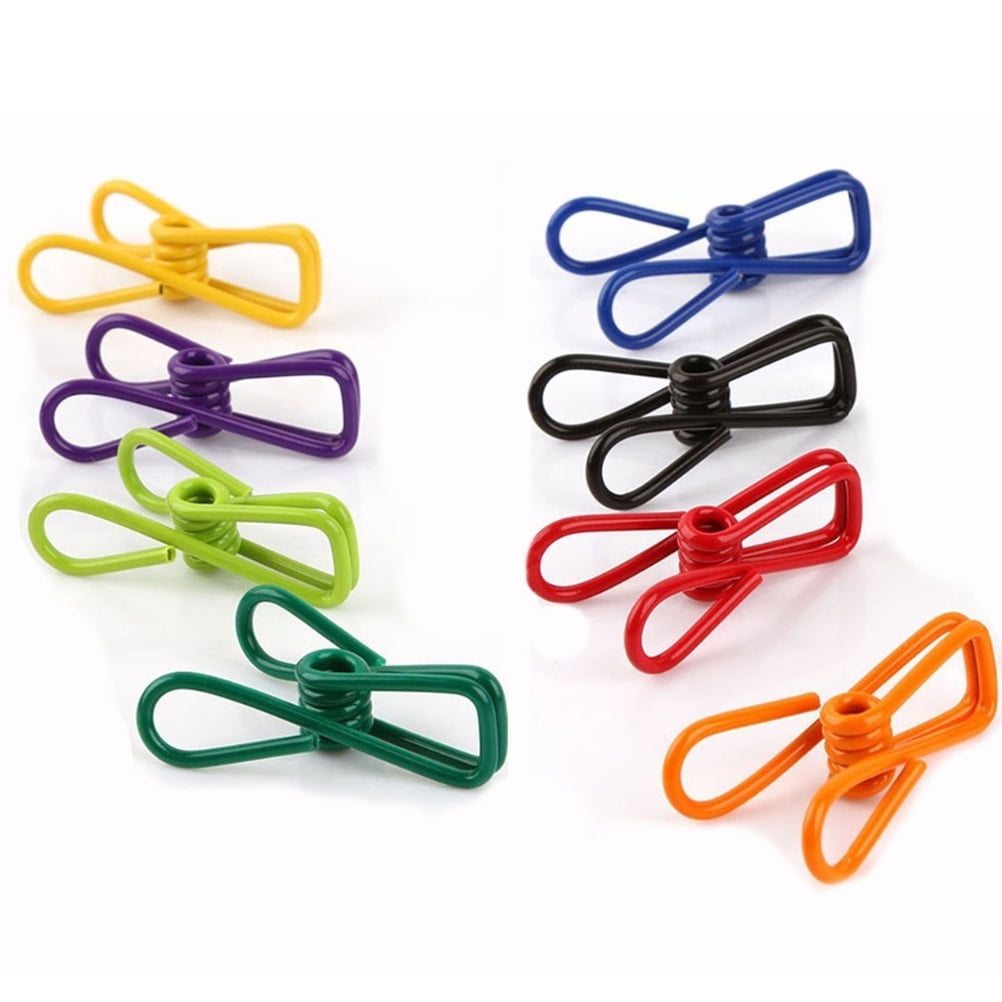 WORGEOUS 32 Pcs Multi Clip Clothespin Pins Bag Holder Clothesline ...
