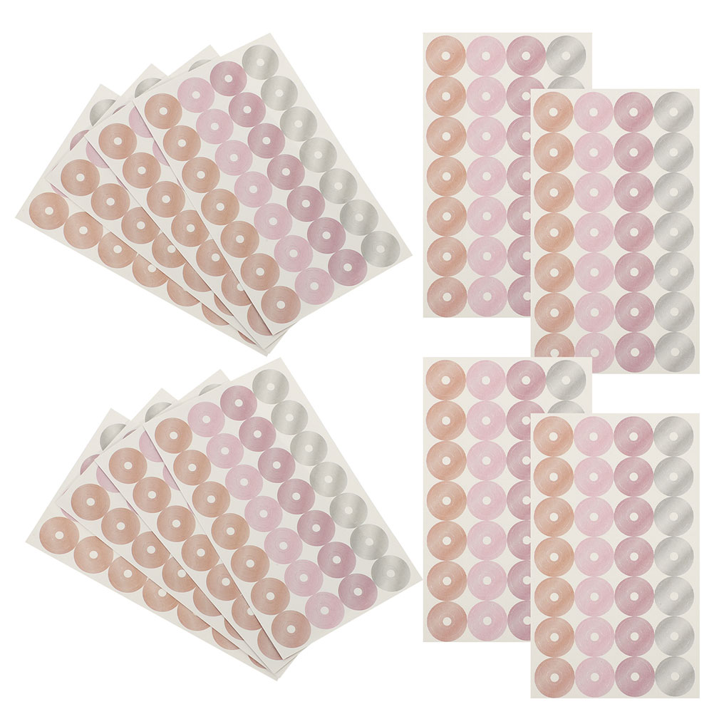 WORGEOUS 32 Sheets Paper Fasteners Hole Stickers Loose-leaf ...