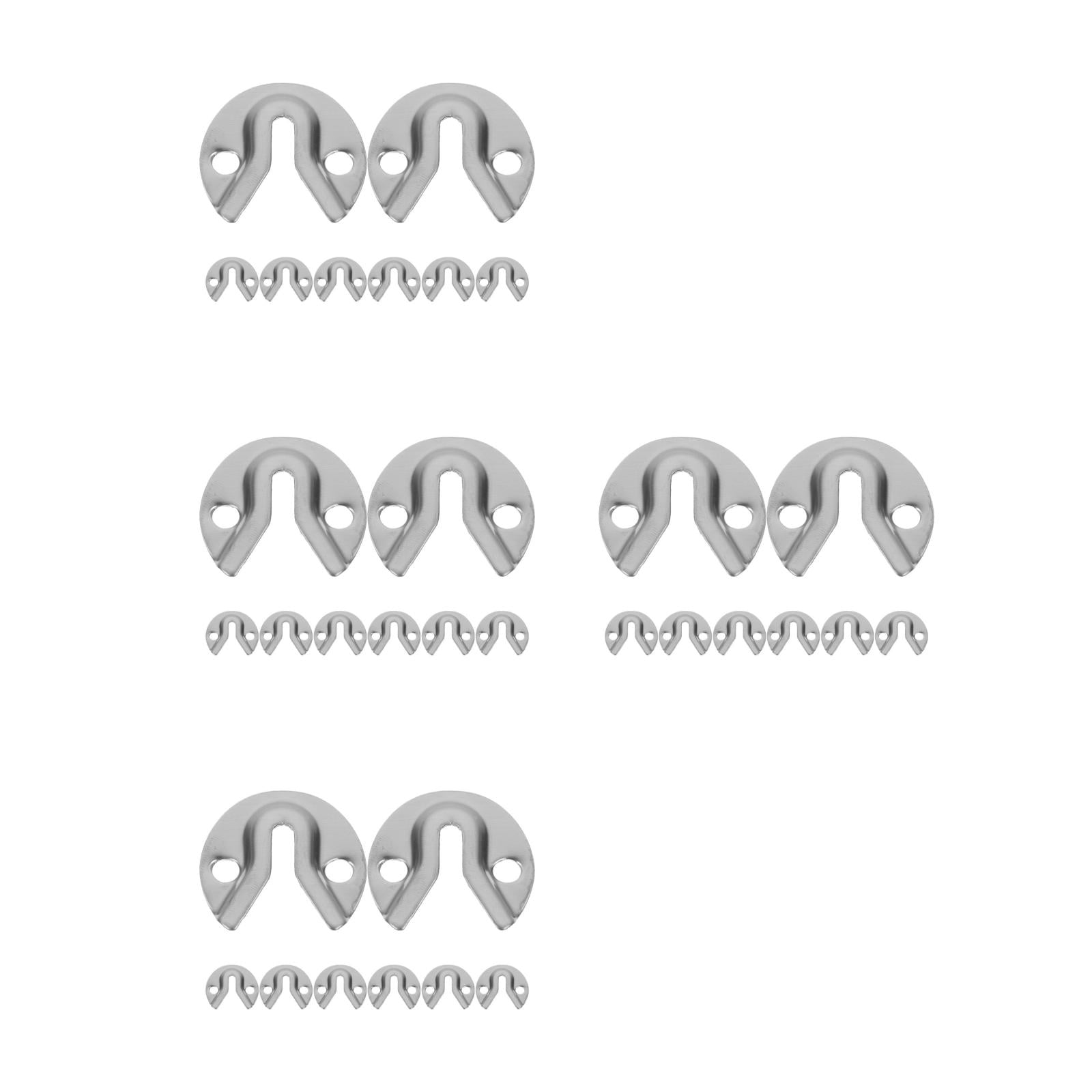 WORGEOUS 32 pcs Iron Keyhole Hanger Picture Frame Hook Heavy Duty Metal ...