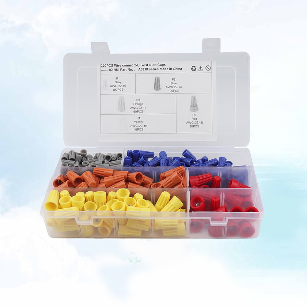 WORGEOUS 320pcs Electrical Wire Connection Screw Terminals Connector ...
