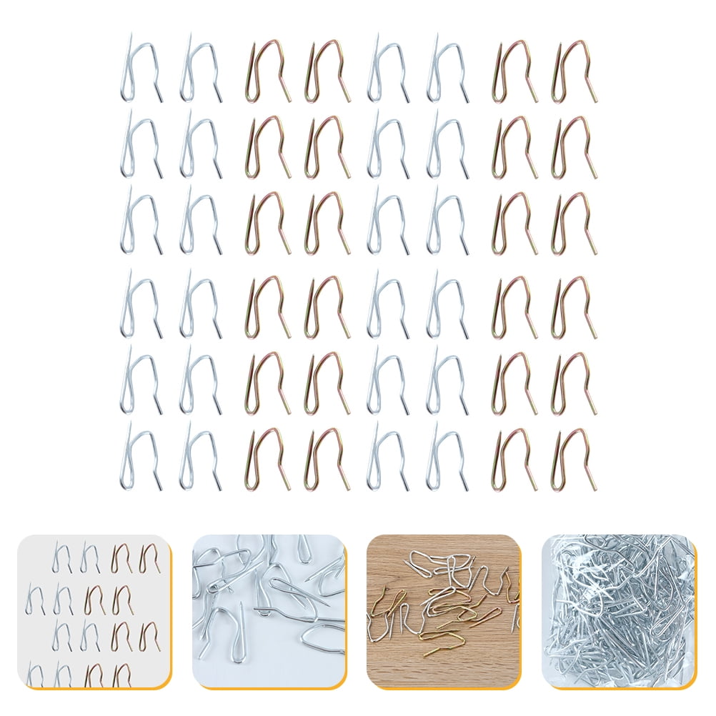 WORGEOUS 350pcs Curtain Hook Pin Drapery Curtain Hook Pin-on Hook for ...