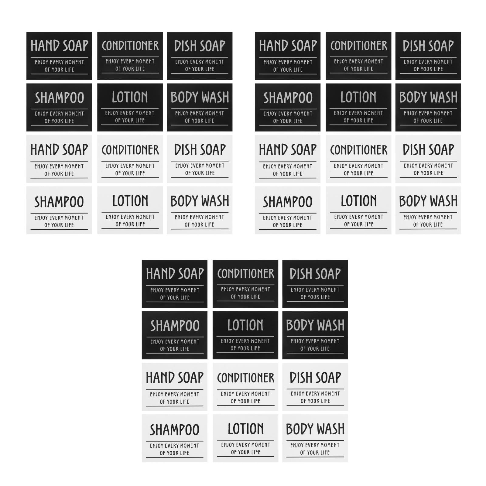 WORGEOUS 36 PCS Bathroom Labels Organization Labels Waterproof ...