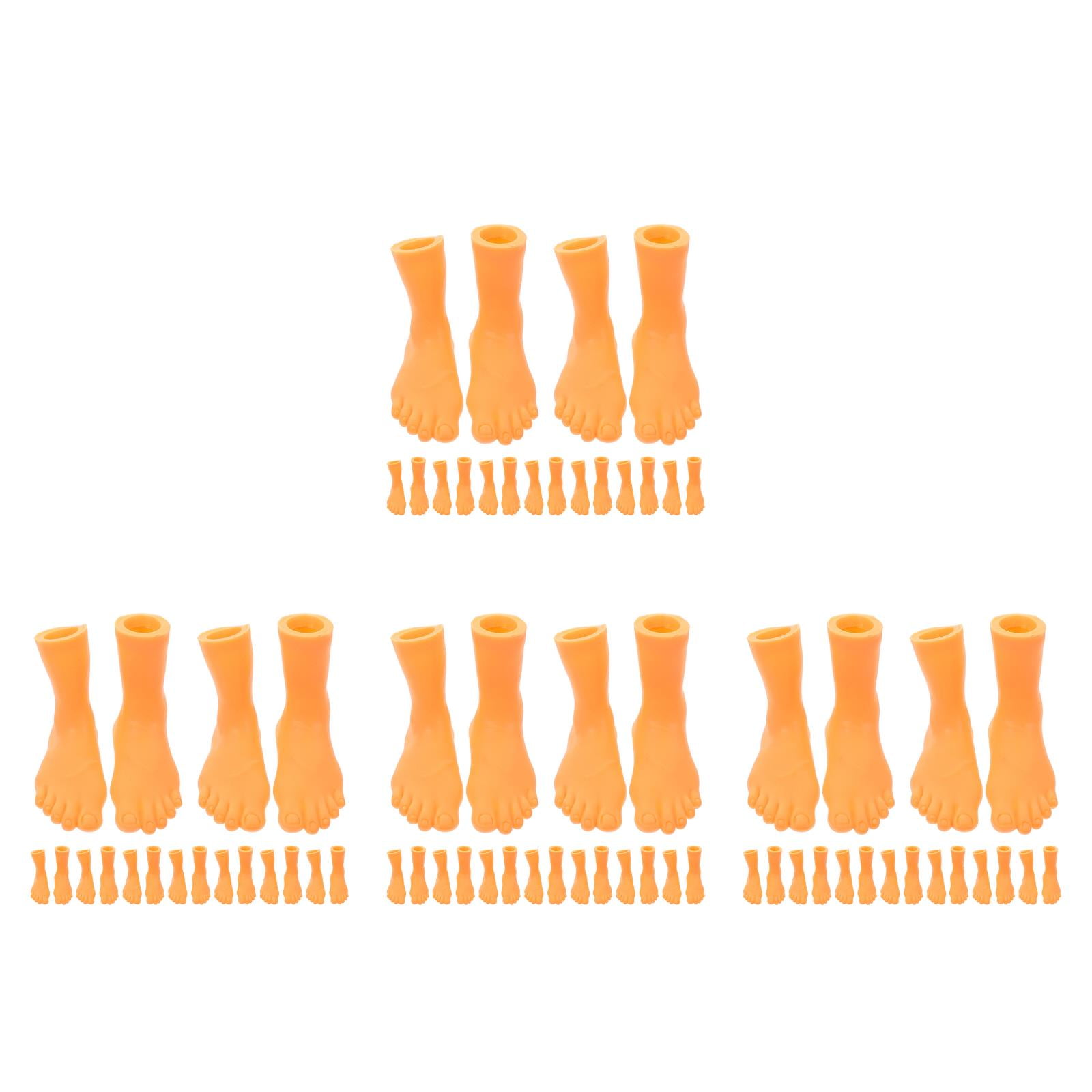 WORGEOUS 36 Pairs Tiny Feet For Fingers Funny Finger Puppets Feet ...