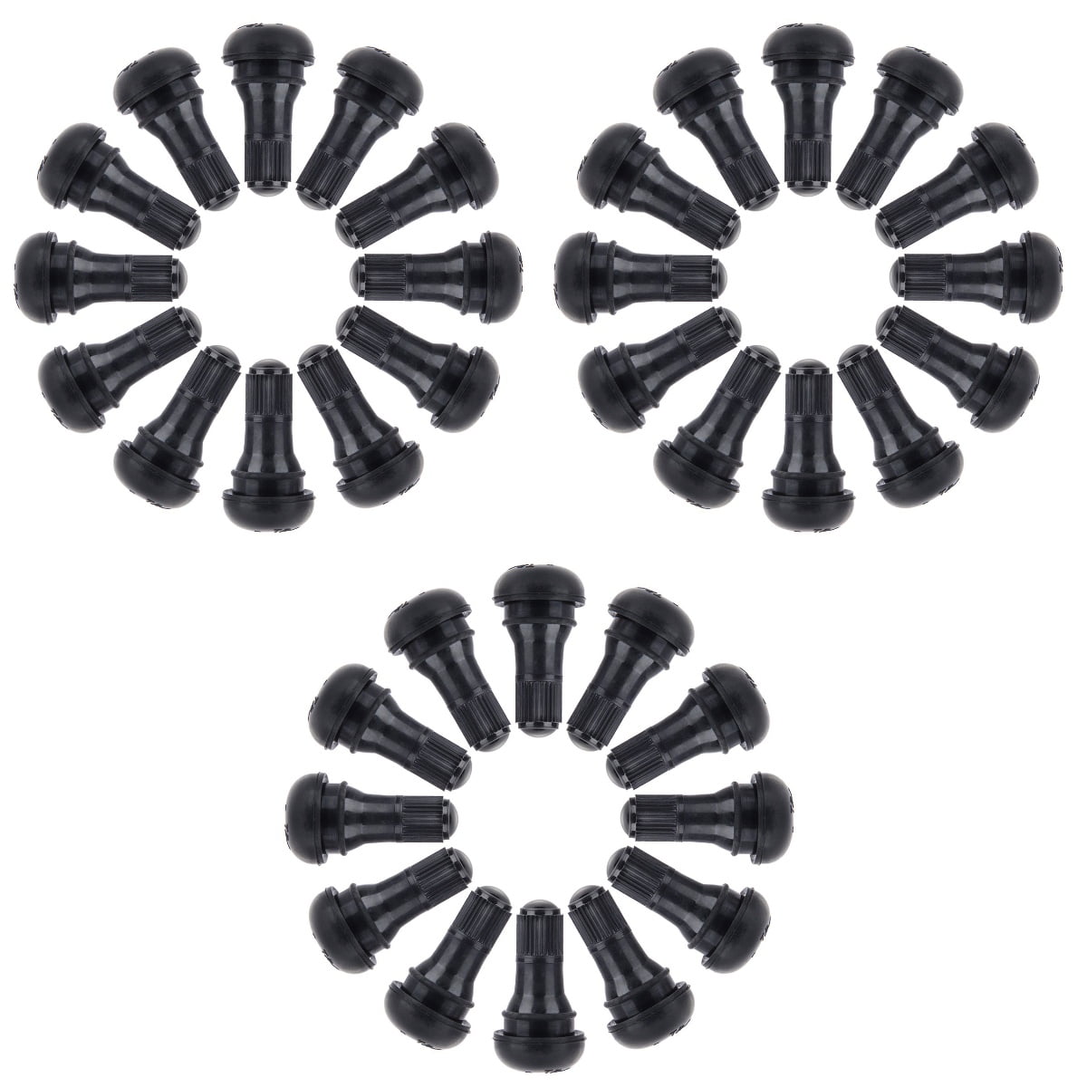 WORGEOUS 36 Pcs Black TR-412 Rubber Snap-in Stems Tire Stems - Walmart.com