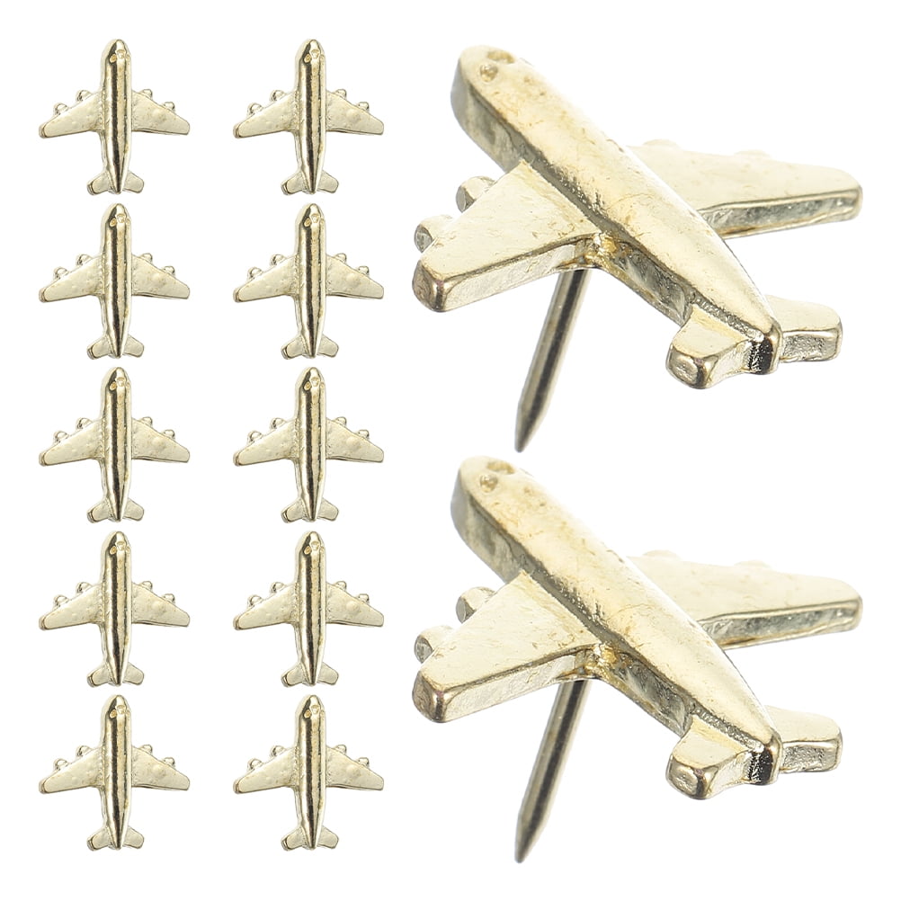 WORGEOUS 36pcs Airplane Push Pins Unique Plane Thumbtacks for Hanging ...
