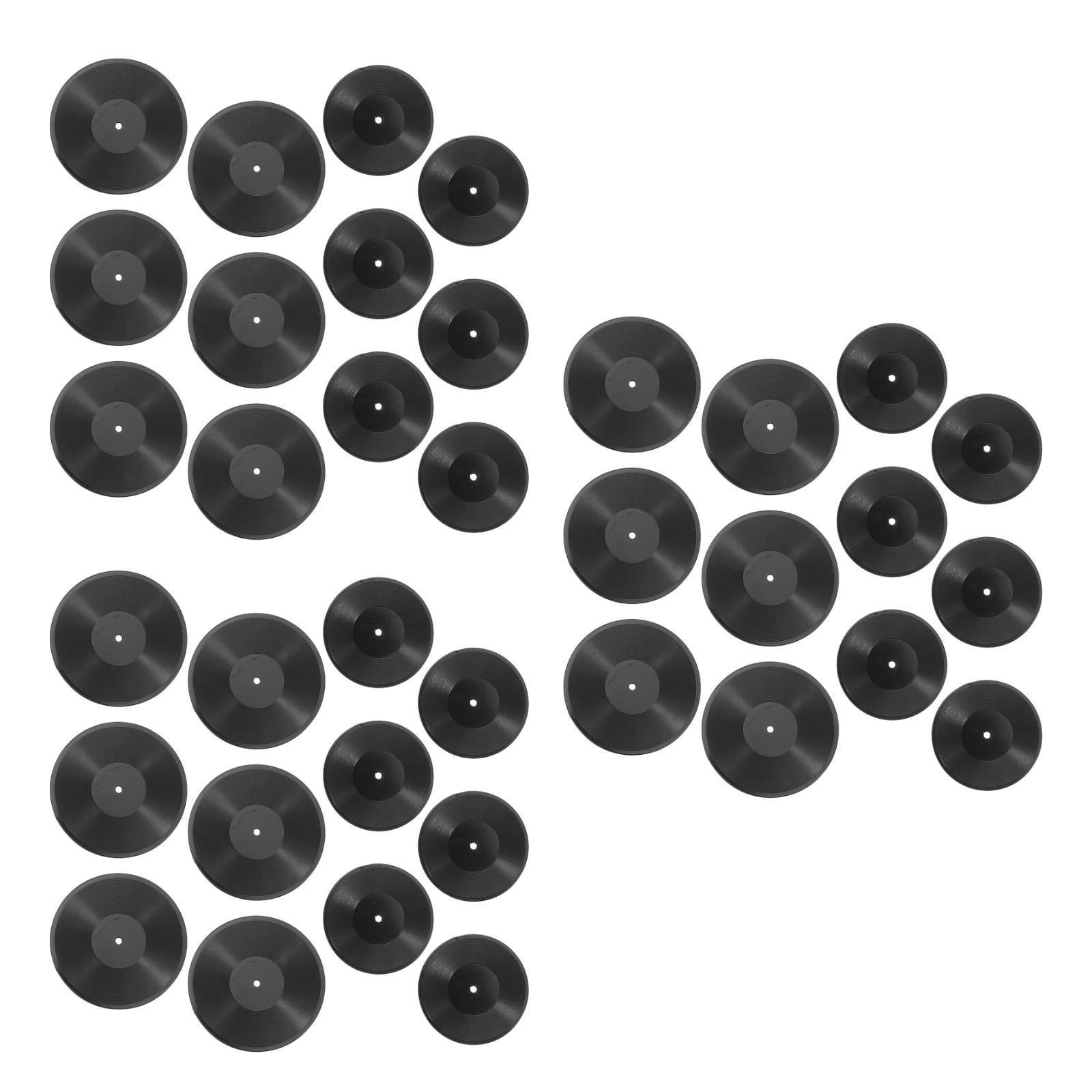 WORGEOUS 36 pcs Mini Vinyl Records for Doll House Decoration ...