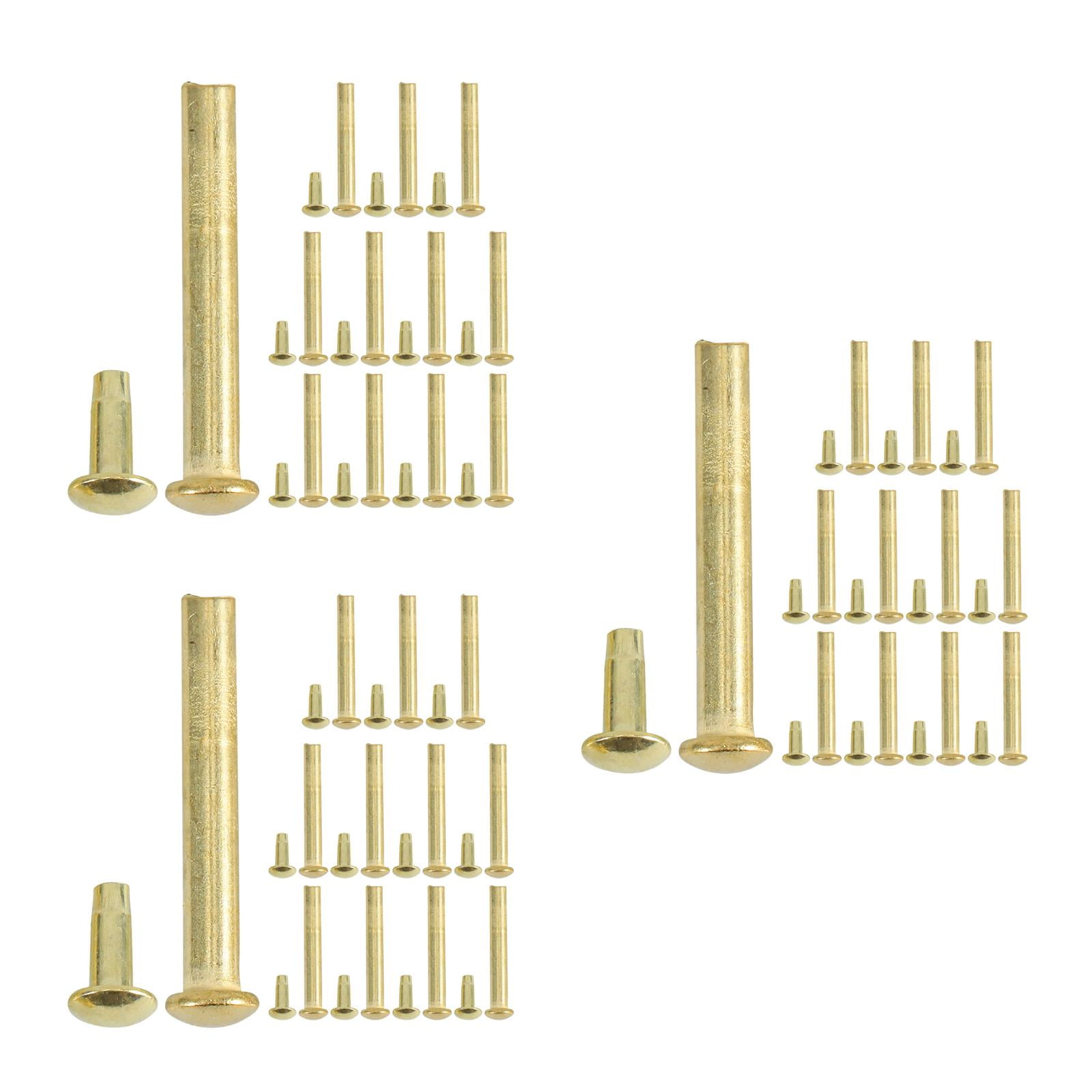 WORGEOUS 36 sets of Folding Fan Repair Parts Metal Rivets for Long ...