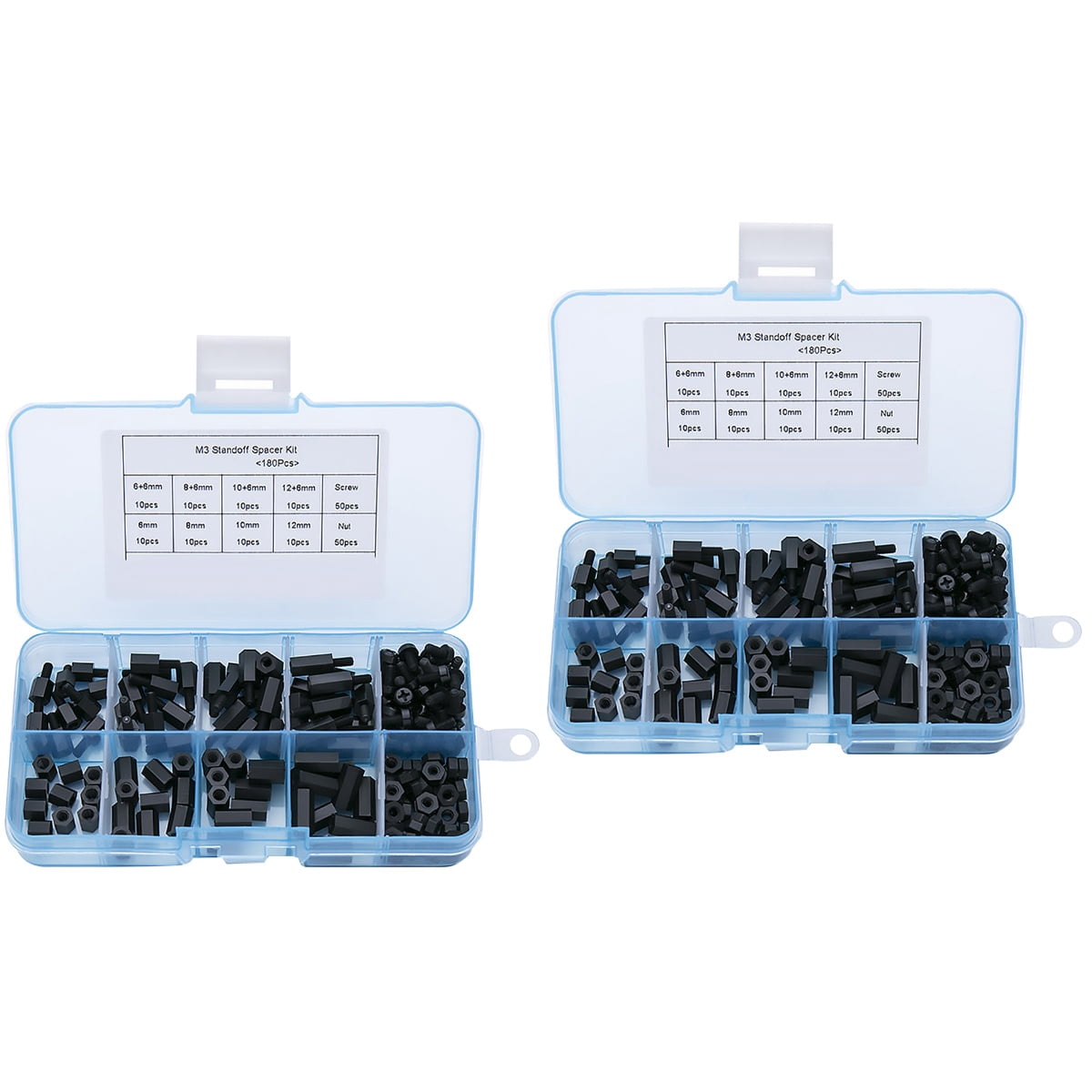 WORGEOUS 360 Pcs Plastic Spacer Nylon Standoff Thread Motherboard ...
