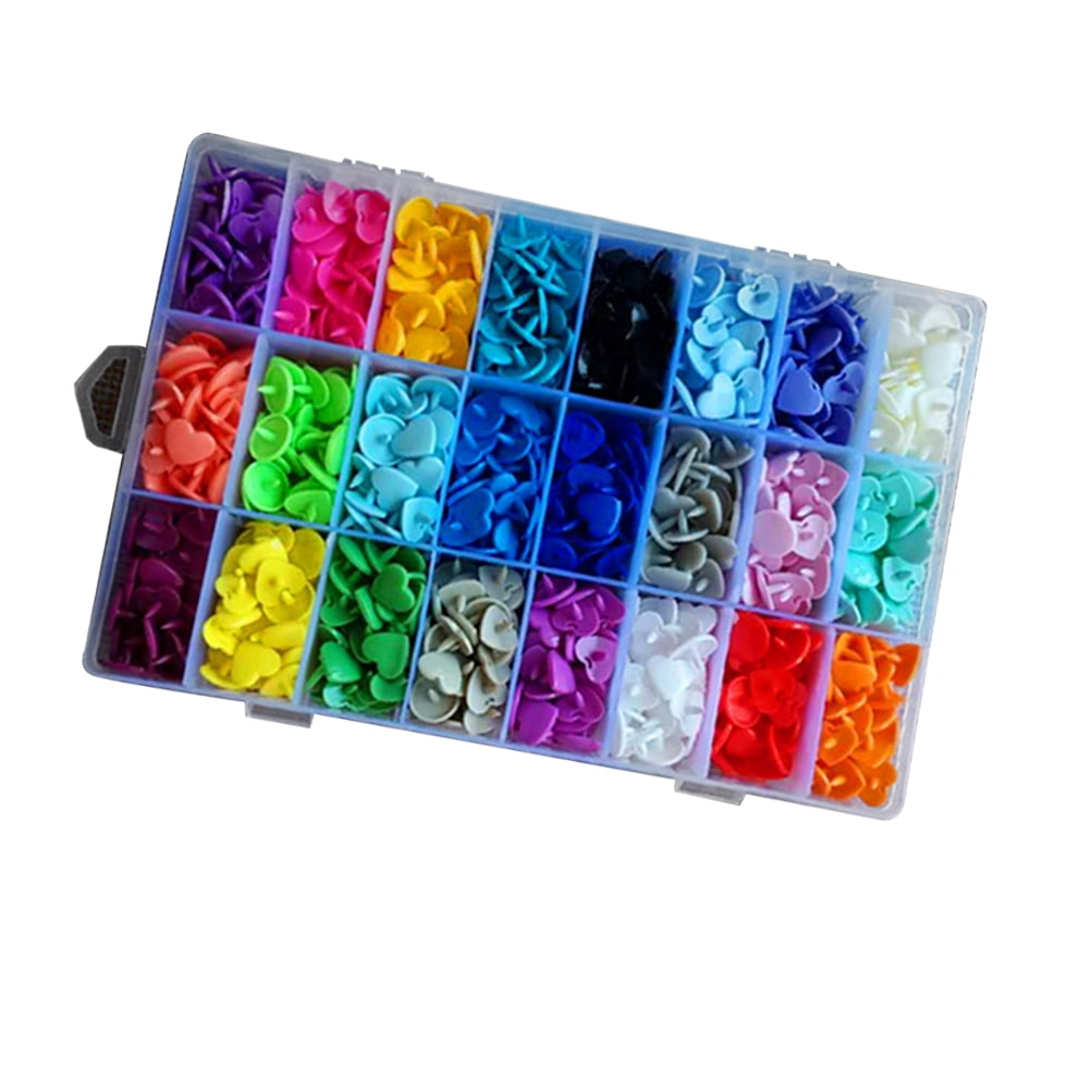 WORGEOUS 360 Sets Sew Snap Buttons Snaps for Clothing Storage Boxes ...