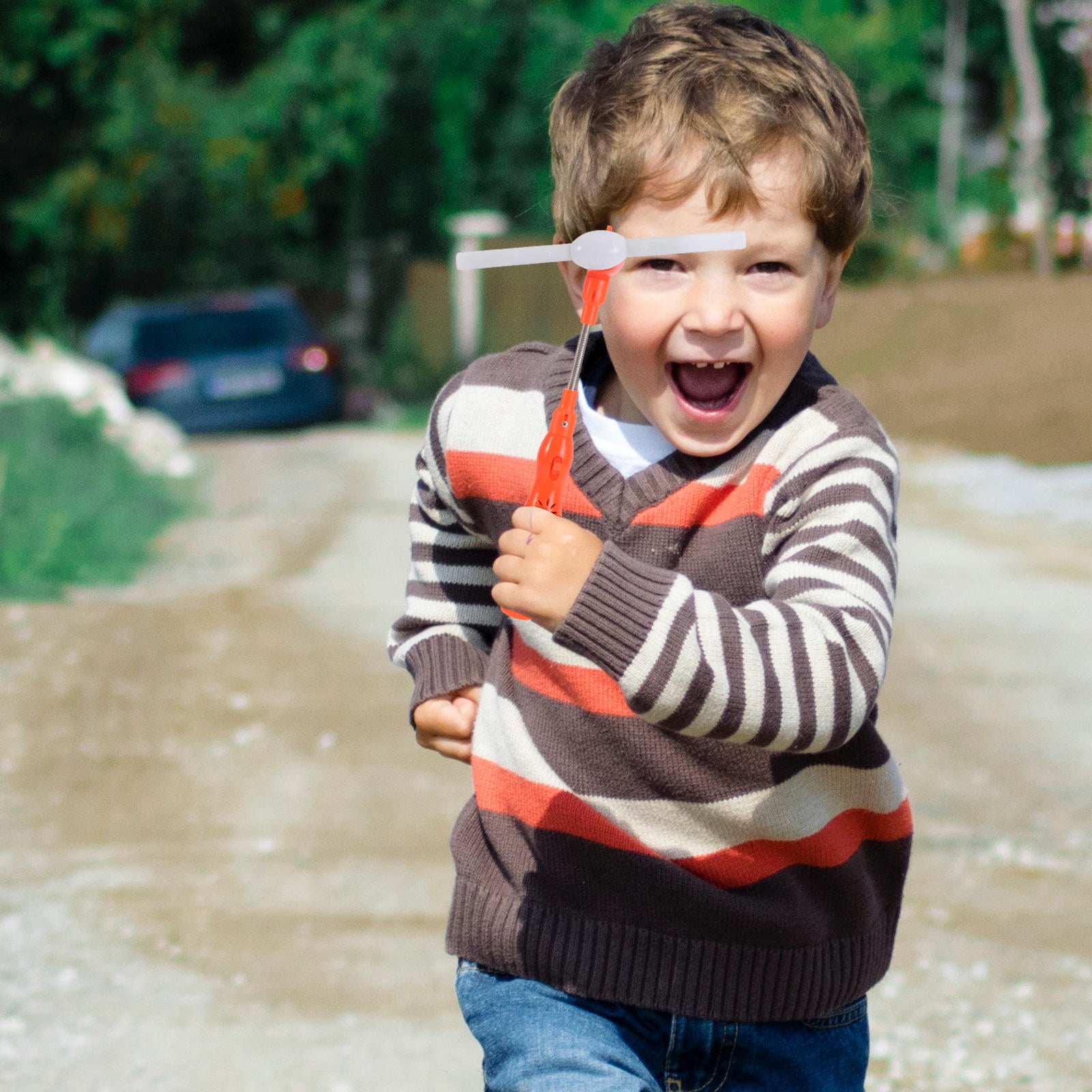 WORGEOUS 3Pcs Assorted Color Music Stick for Childrens Playtime Rotary ...