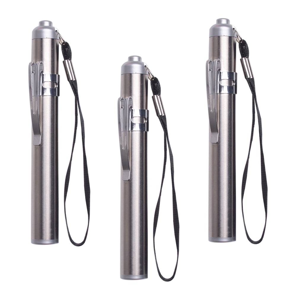 WORGEOUS 3Pcs Flashlight Stainless Steel Torch for General Users ...