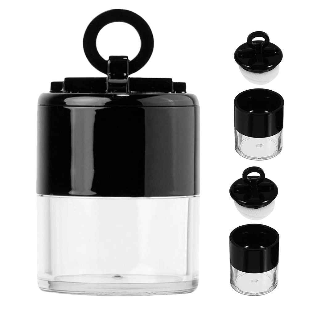 WORGEOUS 3Pcs Loose Powder Boxes Plastic Powder Container Empty Powder ...