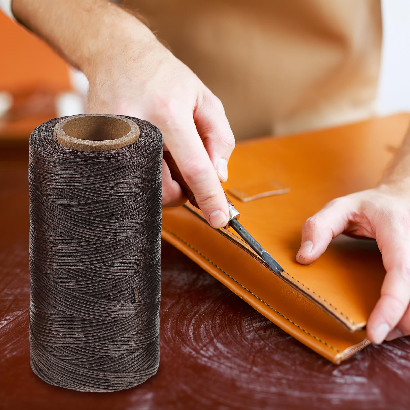 BESTYASH Hand Stitching Waxed Thread Waxed Line 150D Polyester 3PCS ...