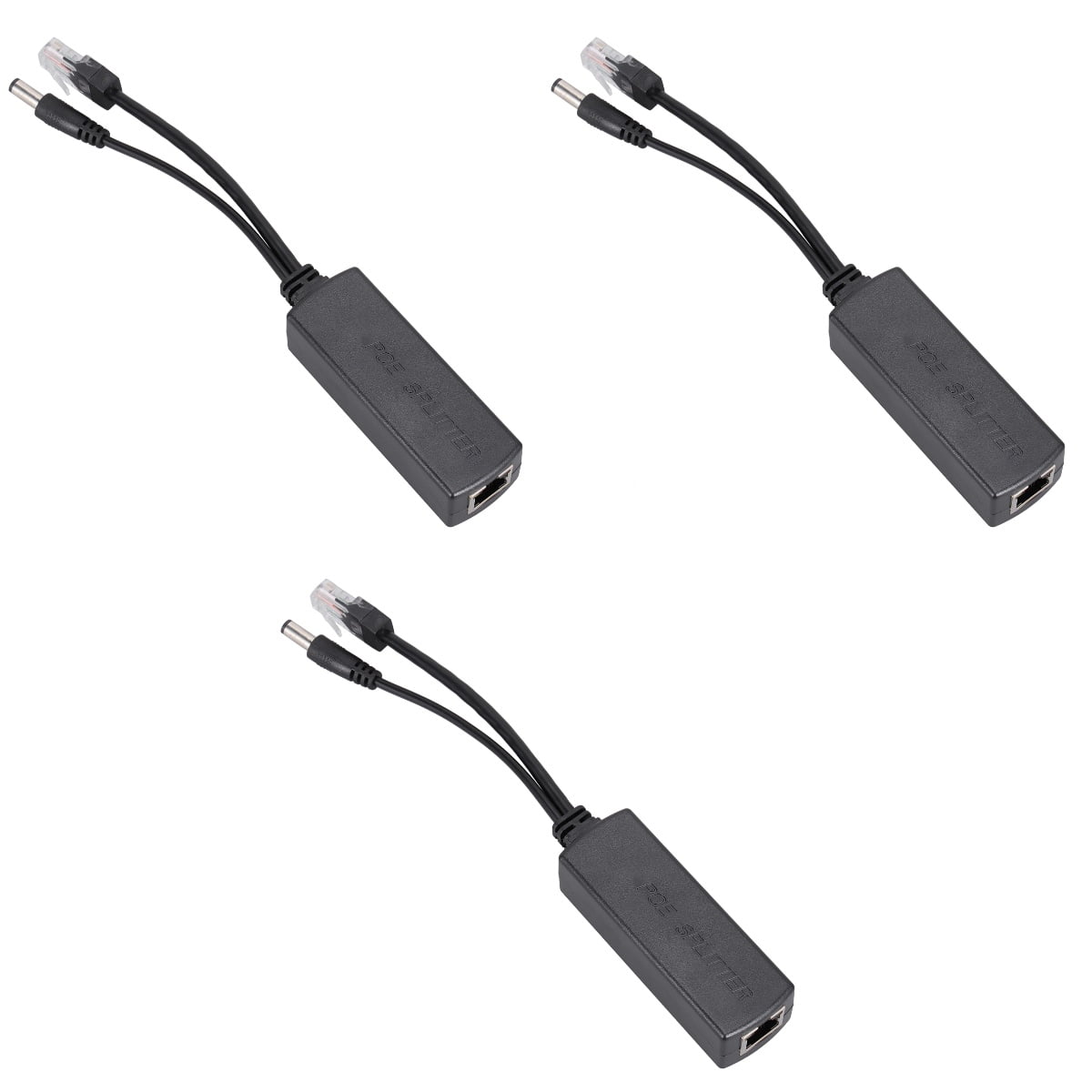 WORGEOUS 3pcs 12V 2A Power Over Ethernet POE Splitter POE Adapter for ...