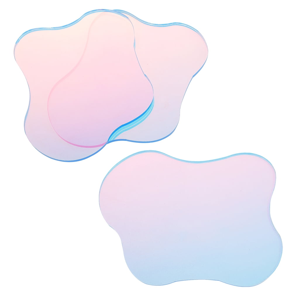 WORGEOUS 3pcs Acrylic Coasters Transparent Decorative Plates For Dining ...