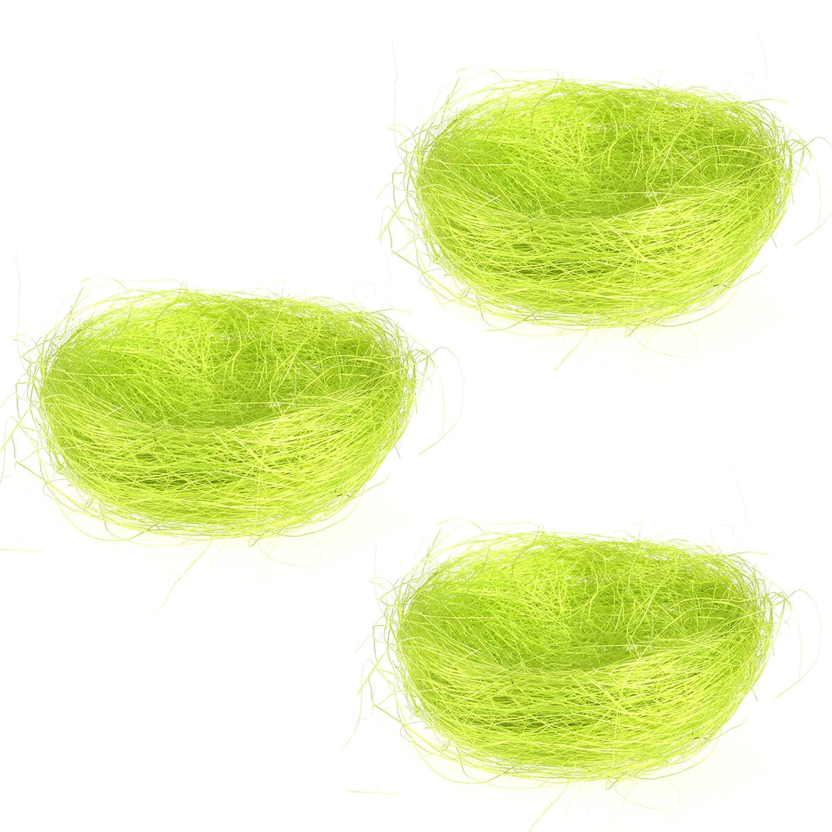 WORGEOUS 3pcs Artificial Bird Nests Colored Thread Egg Nests Candy ...