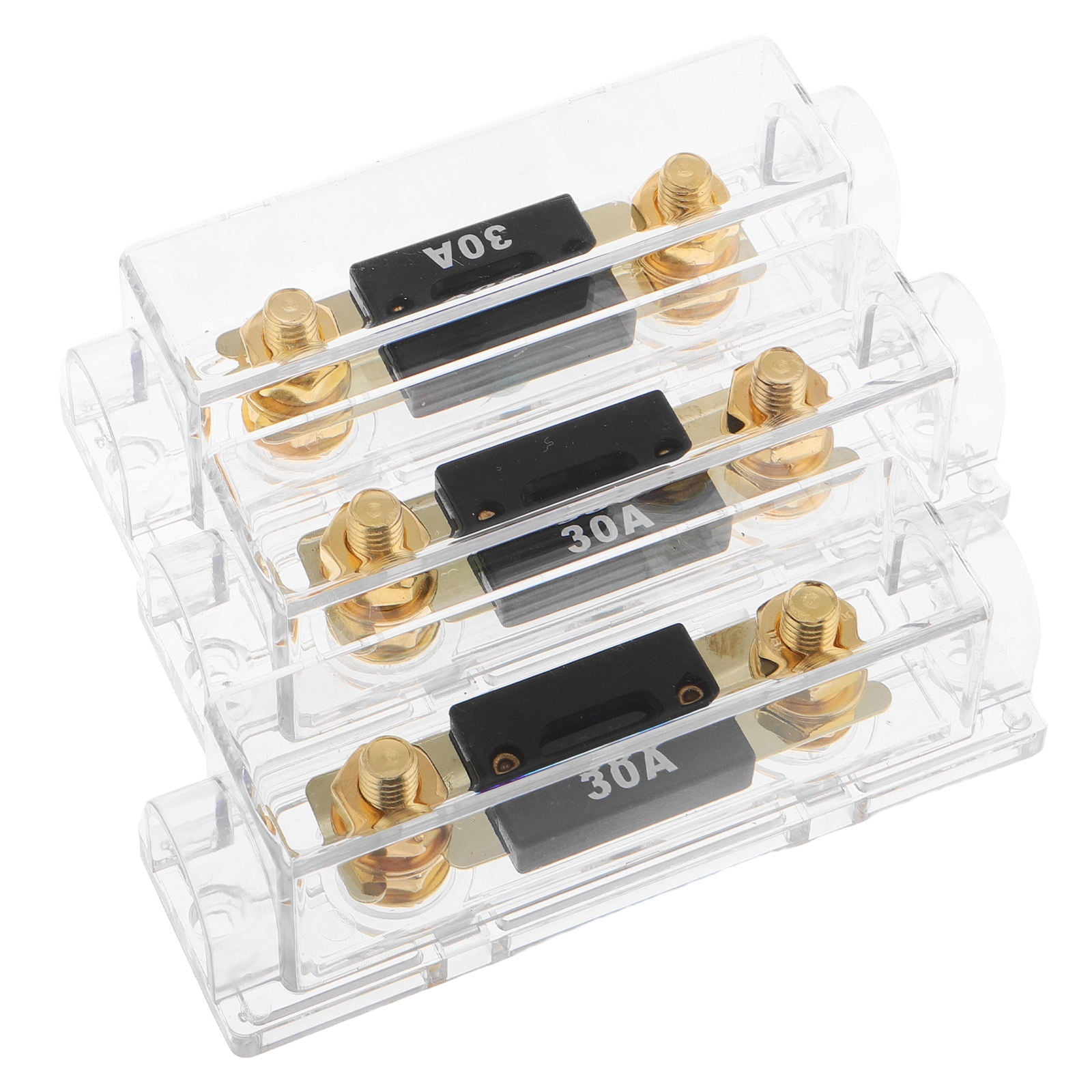WORGEOUS 3pcs Auto Fuse Holder Car Amp Fuse Box For Audio Equipment ...