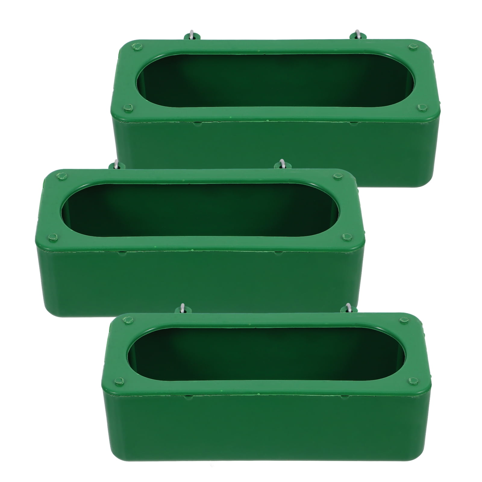 WORGEOUS 3pcs Bird Cage Bowls Parrot Feeding Basin Bird Water Feeder ...