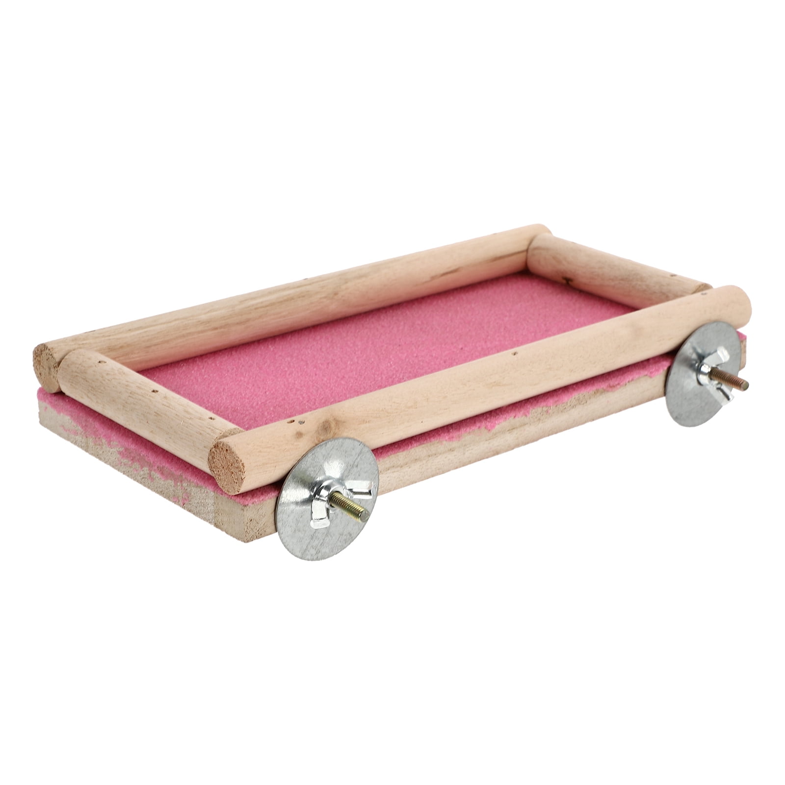 WORGEOUS 3pcs Bird Perch Stand Wood Rough Platform Toy Playground Paw ...