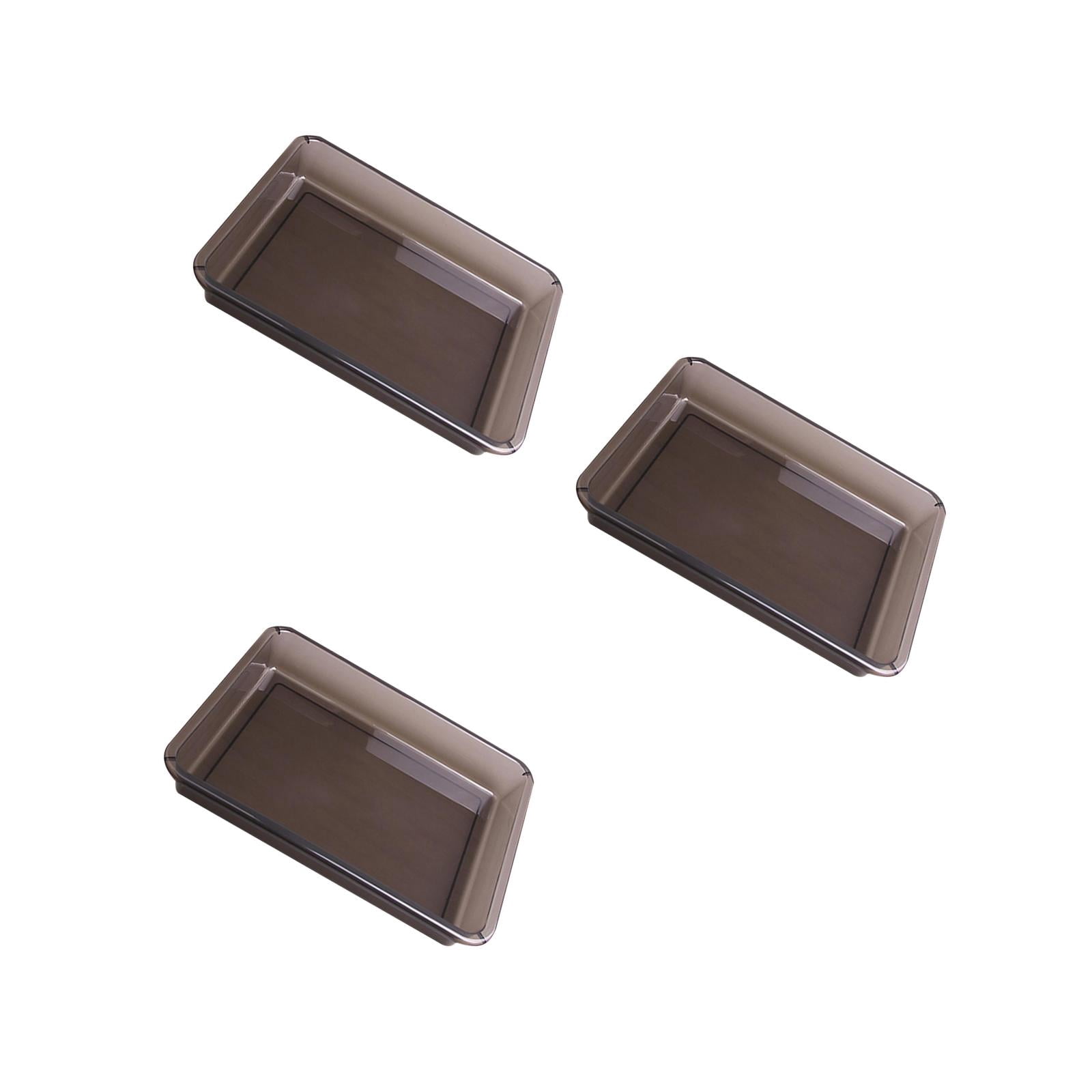 WORGEOUS 3pcs Car Front Under Seat Storage Box Underseat Storage Tray ...