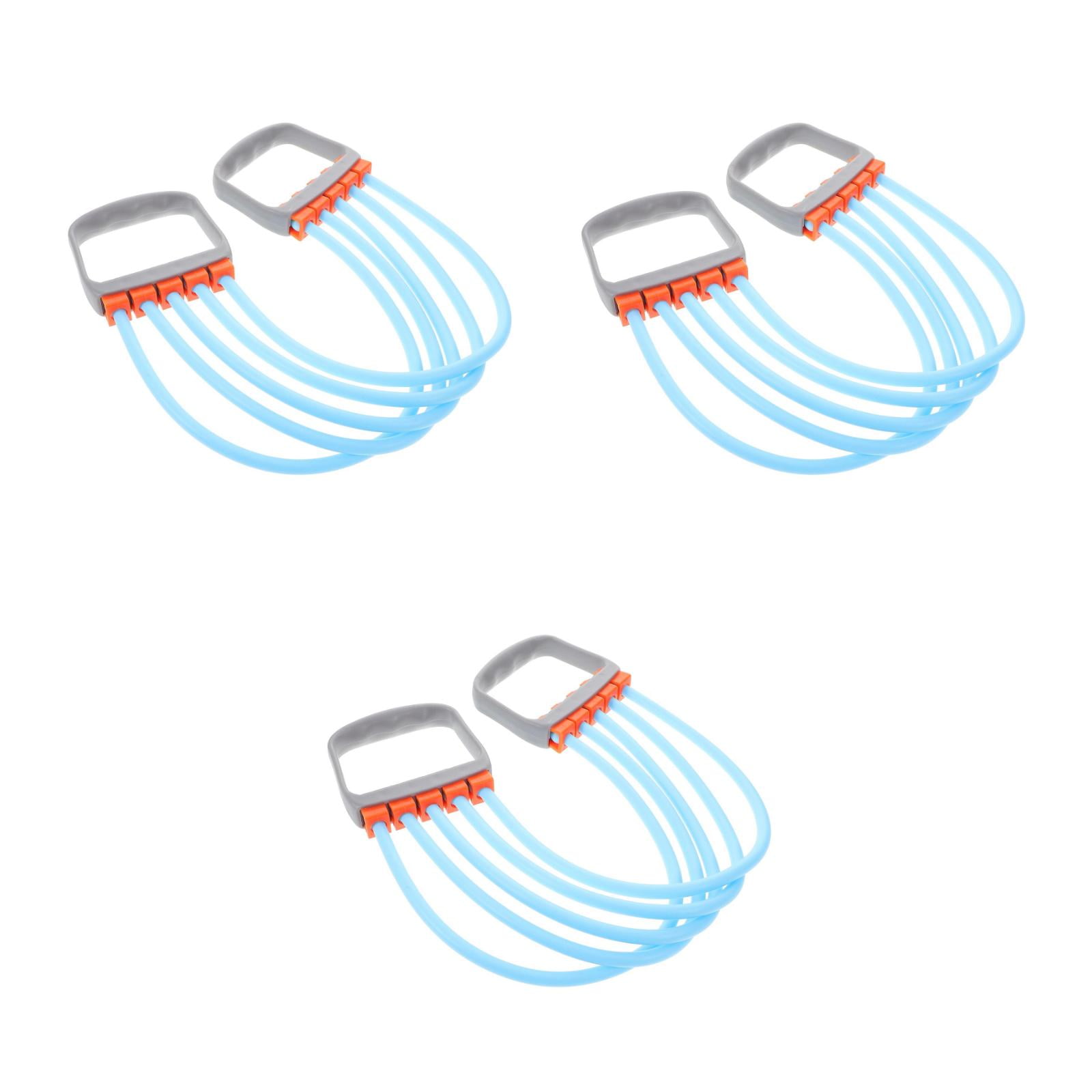 WORGEOUS 3pcs Chest Expander 5-Level Back And Chest Exercise Equipment ...