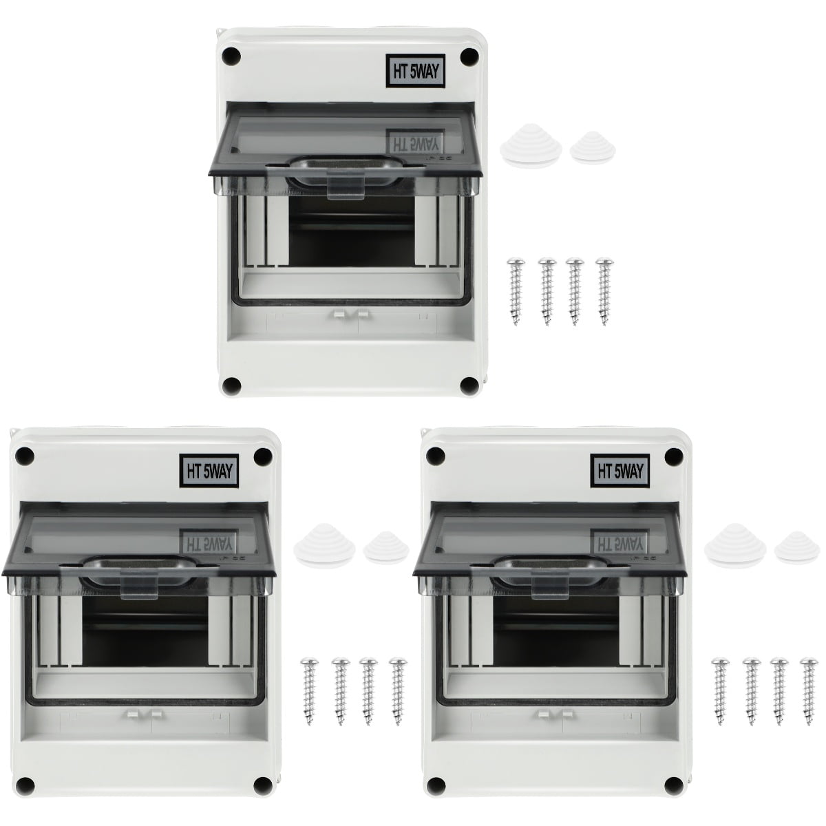 WORGEOUS 3pcs Circuit Breaker Box Circuit Distribution Box Circuit ...