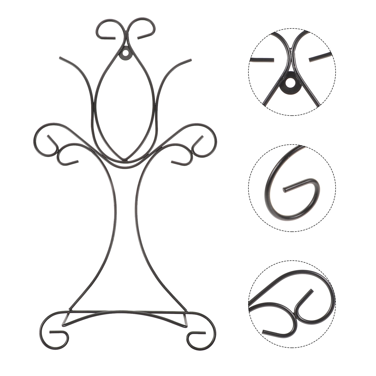 WORGEOUS 3pcs Creative Art Display Rack Easel Iron Bowl Stand Holder ...