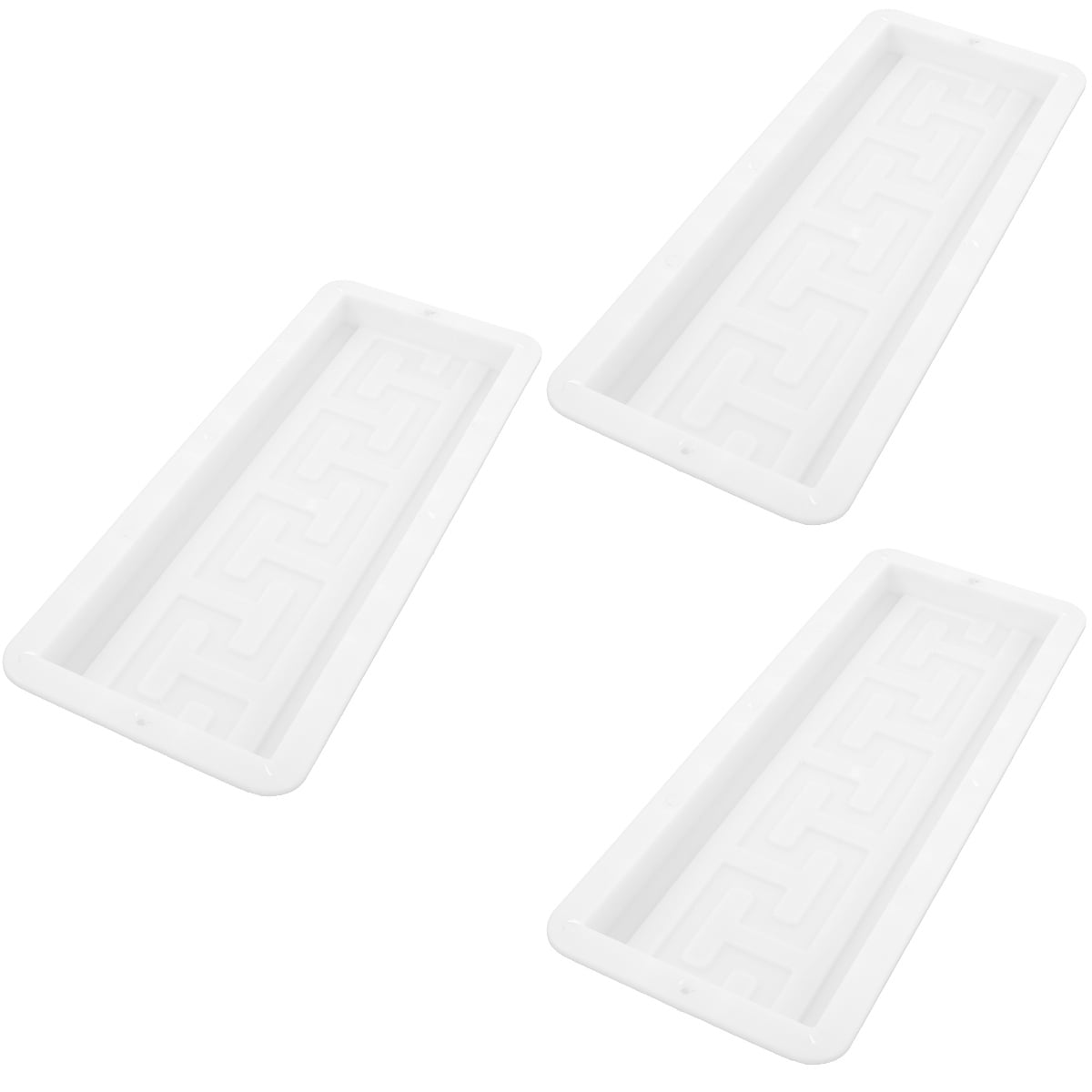 WORGEOUS 3pcs DIY Pavement Mold Plastic Path Maker Concrete Die ...