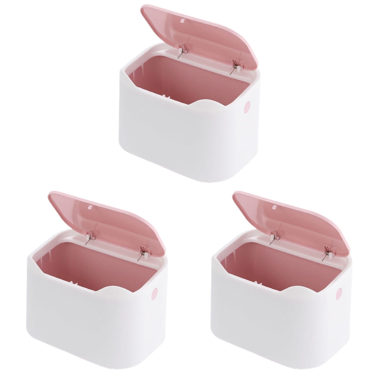 WORGEOUS 3pcs Desk Trash Can Mini Trash Can Tabletop Small Trash Can ...
