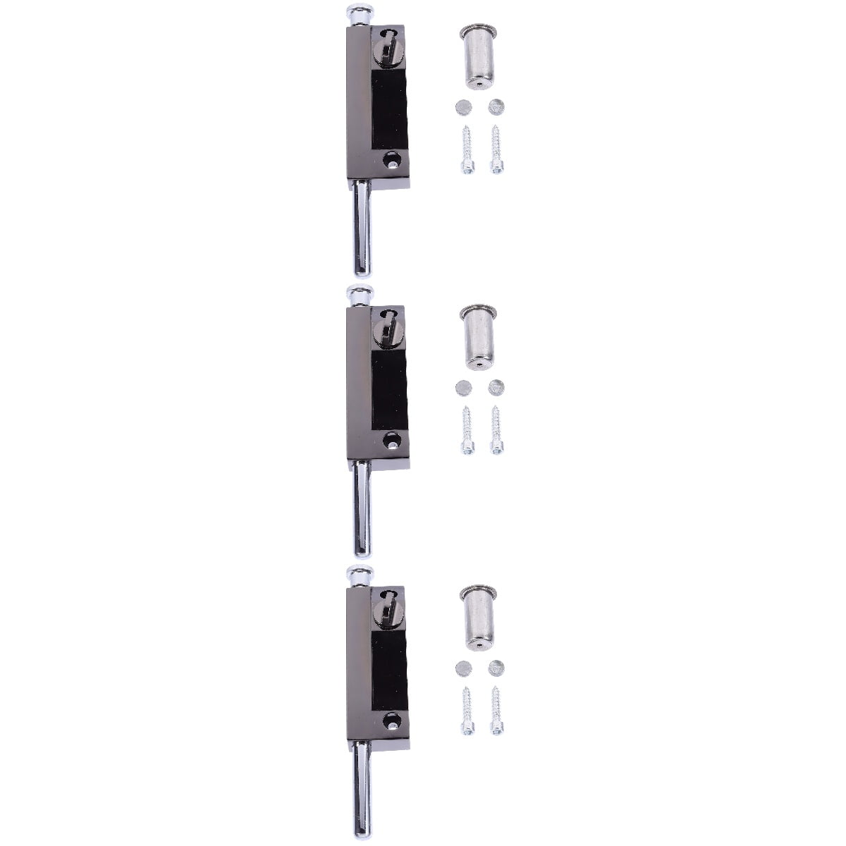 WORGEOUS 3pcs Door Bolt Lock Spring Foot Lock Automatic Revolving Door ...