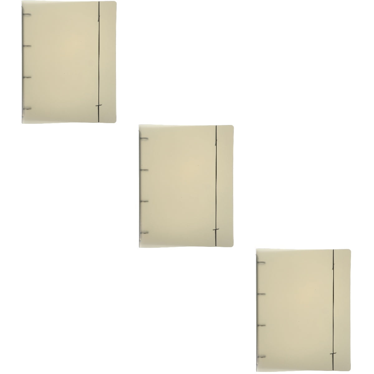 WORGEOUS 3pcs Expanding File Folder Reusable File Container Plastic ...