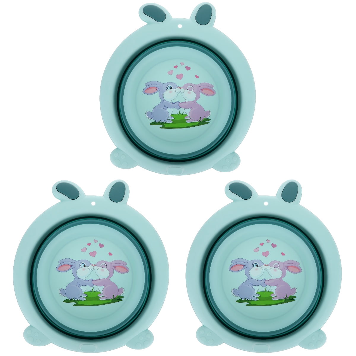 WORGEOUS 3pcs Foldable Baby Washbasin Portable Collapsible Wash Basin ...