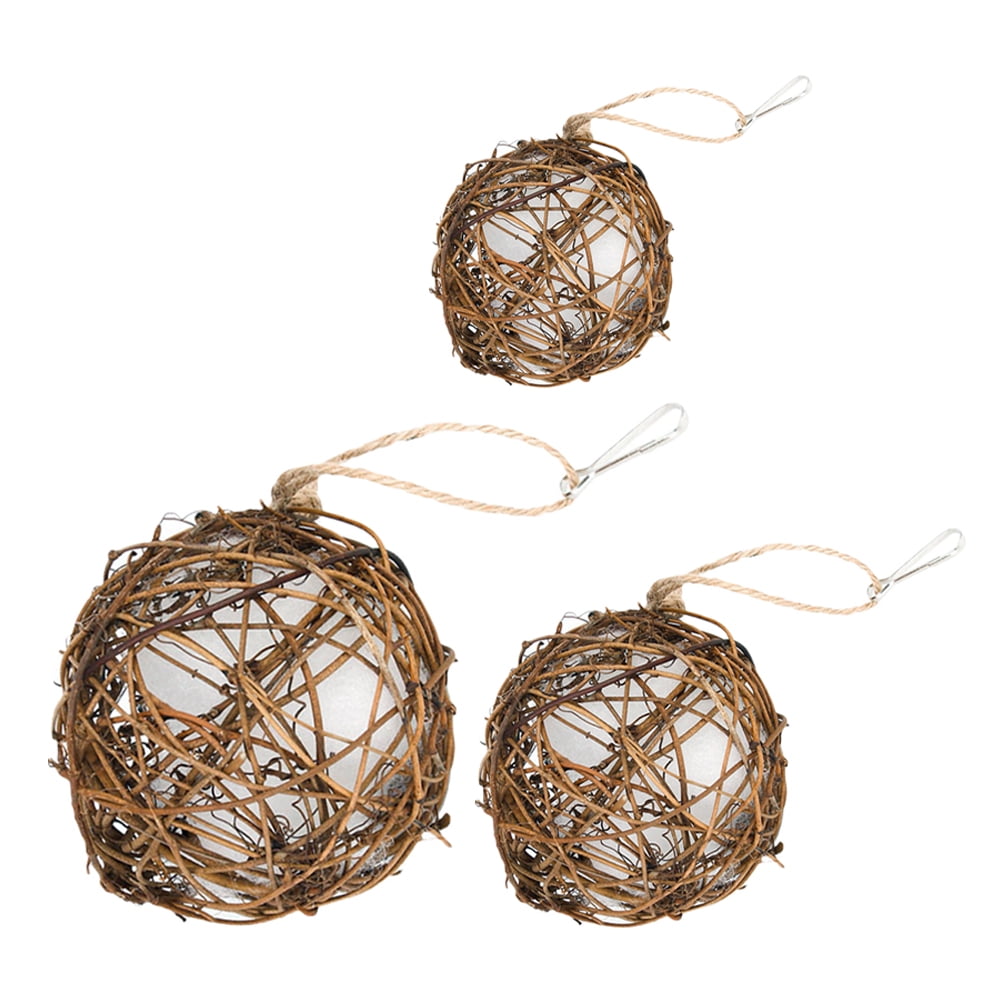 WORGEOUS 3pcs Globe Hummingbird Nesters Bird Nesting Materials Holder ...